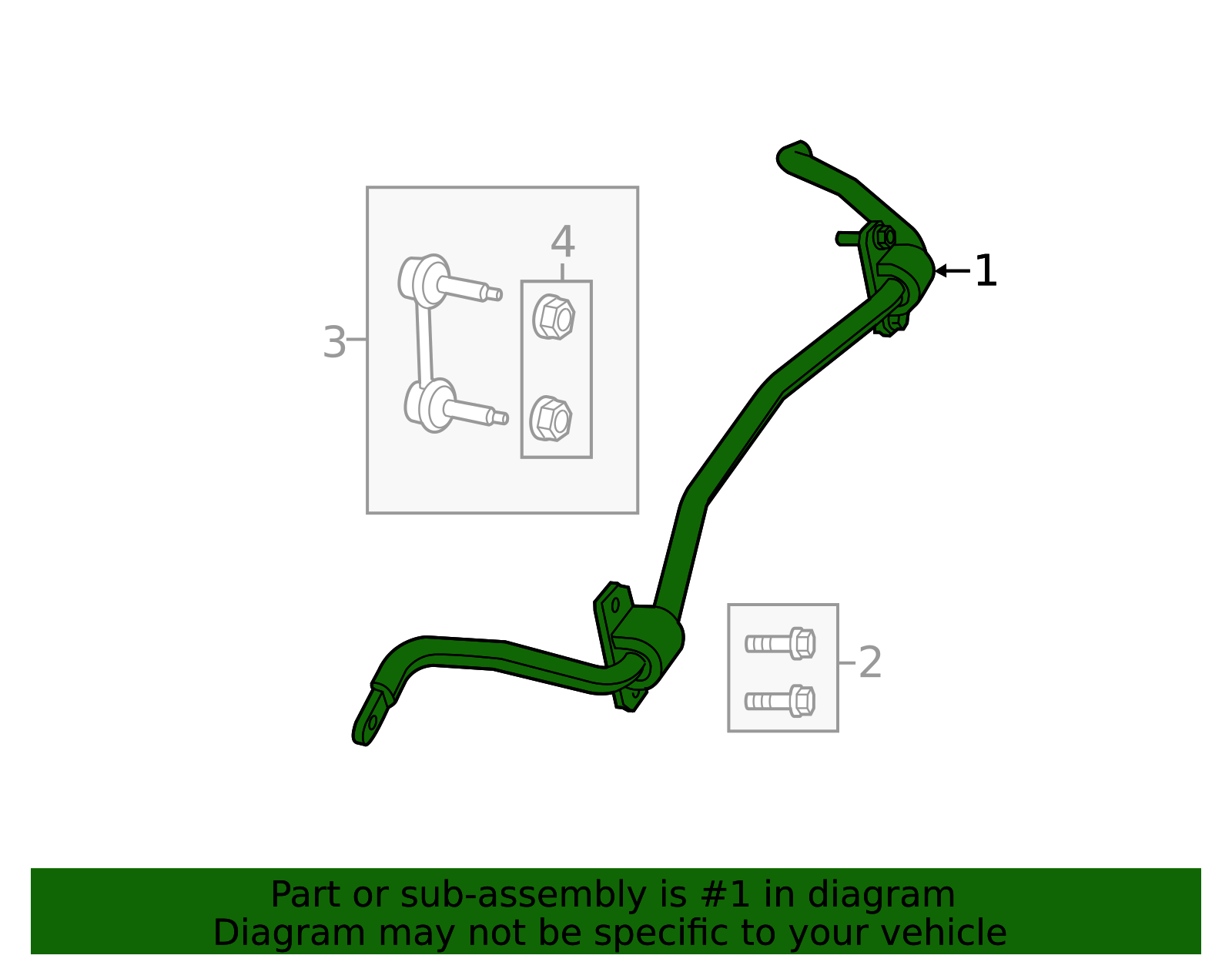 2011-2015 Mopar Rear Suspension Stabilizer Bar 68184508AA | Mopar Parts ...