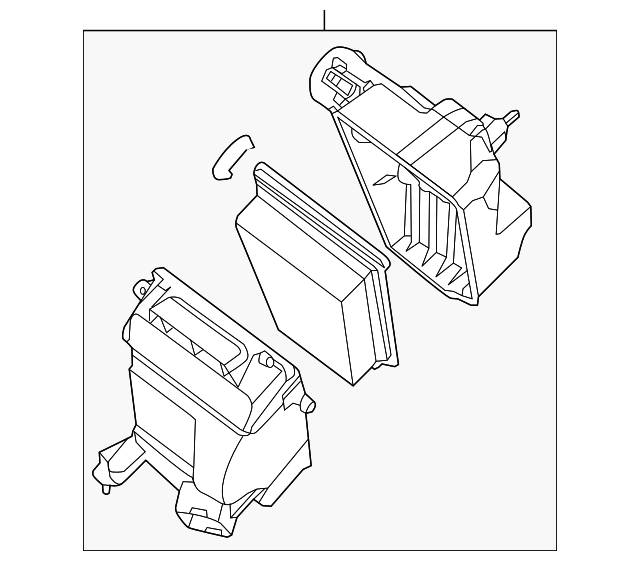 16500-3RC2A - Air Cleaner Assembly - 2013-2019 Nissan Sentra ...