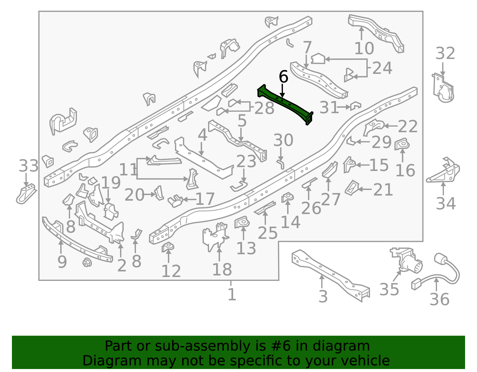 2019-2024 Nissan Armada Cross-Member 51070-6JF0A | OEM Parts Online