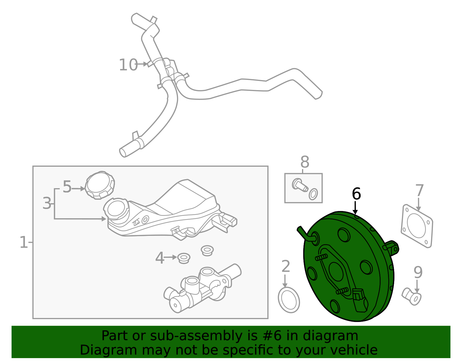 59110-R0000 - Brake Booster 2022-2025 Kia Carnival | Kia.Parts Store