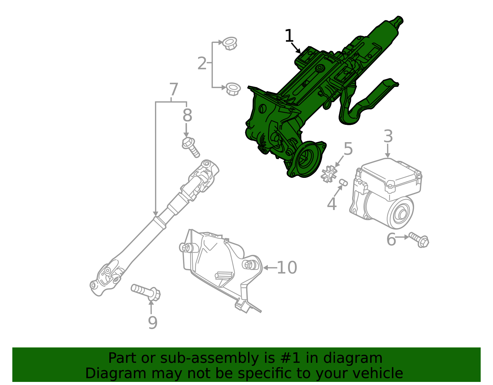 2018-2021 Mazda 6 Steering Column GBEF-32-150A | RealMazdaParts.com