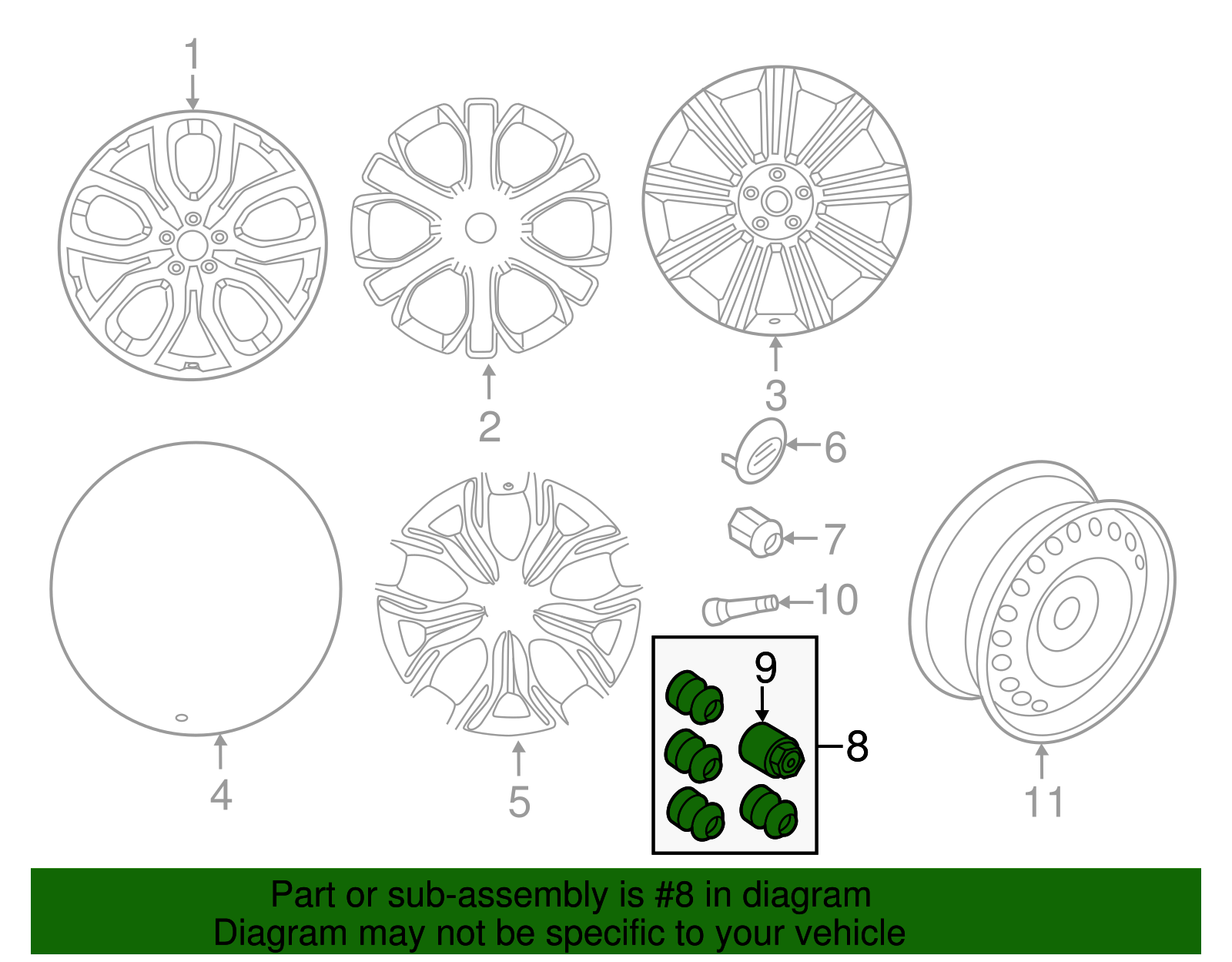 2012-2021 Land Rover Wheel Lock Kit LR086417 | OEM Parts Online