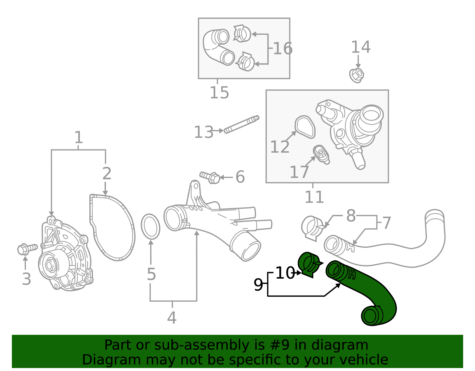 2017-2022 GM Heater Inlet and Outlet Pipe 84220234 GM | GMPartsDirect.com