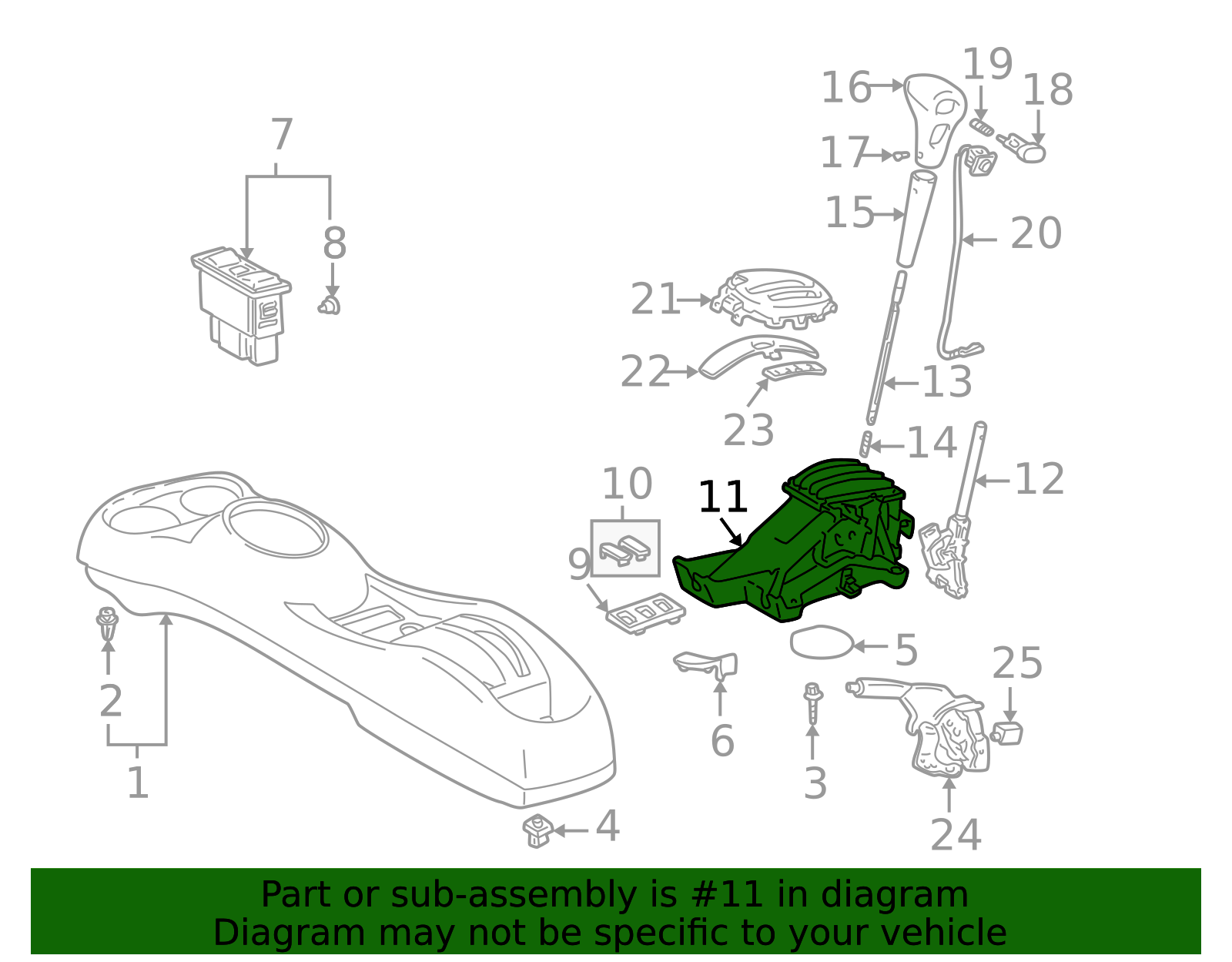 33521-52020 - Shifter 2000-2002 Toyota Echo | Norm Reeves Toyota Dallas ...