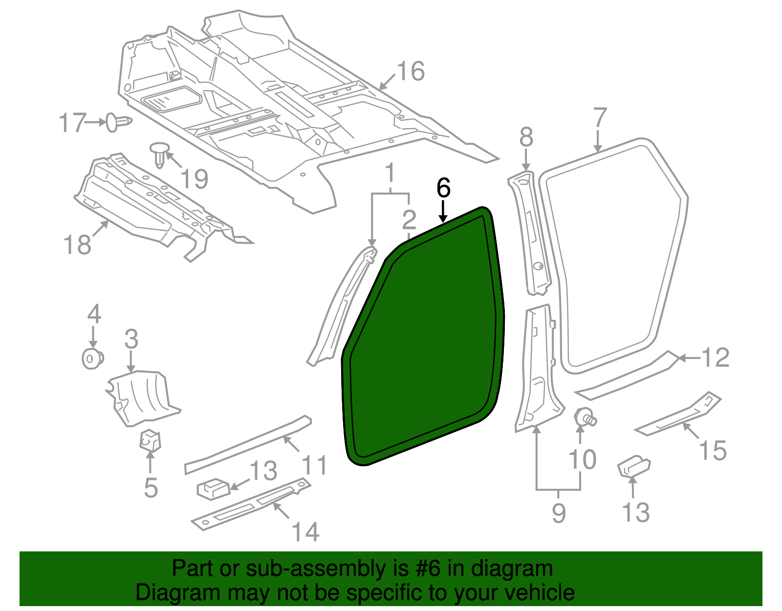 62314-02031-B1 - Front Door Trim - 2003-2008 Toyota Corolla | Nucar ...