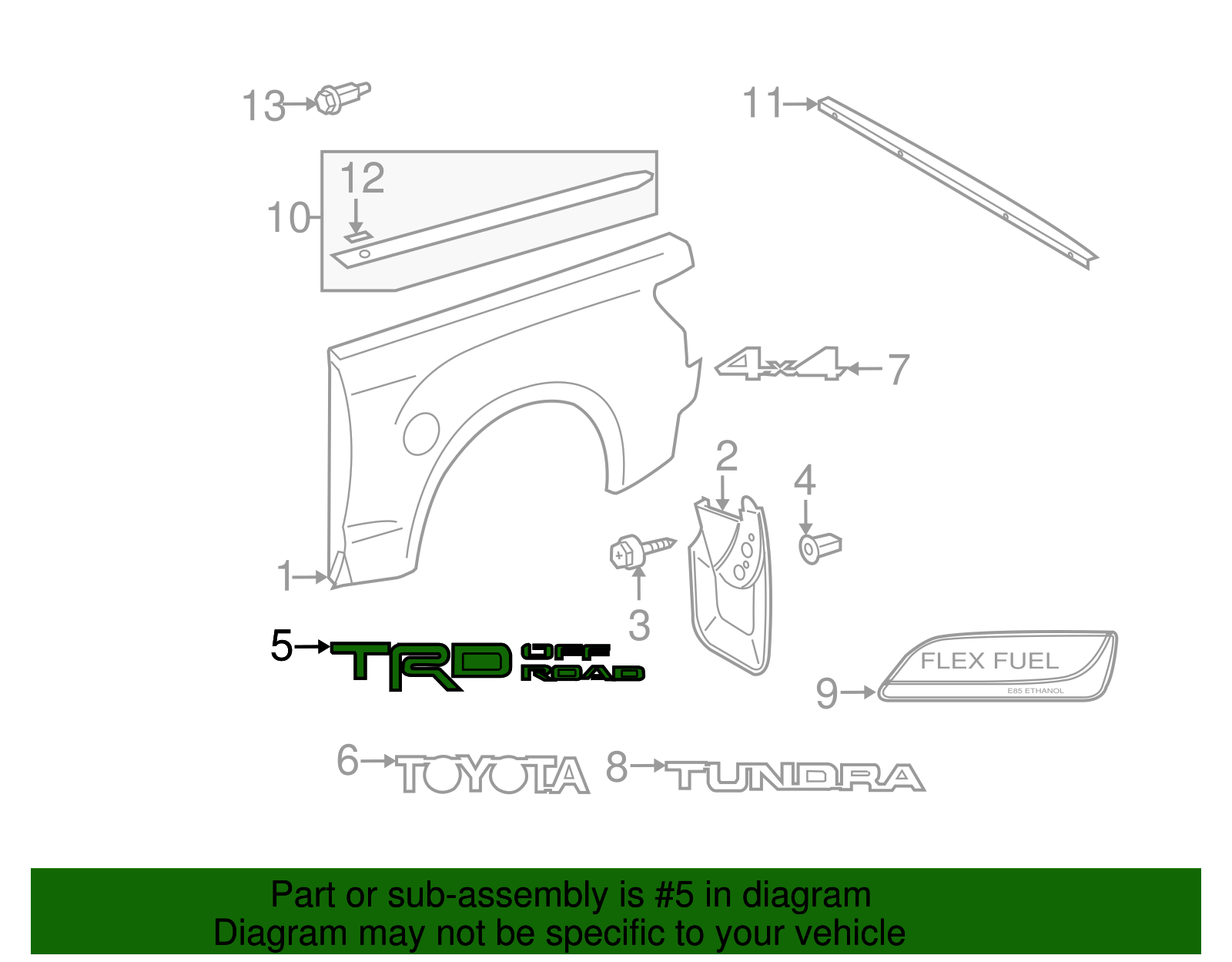 75996-0C050-A2 - Decal - 2007-2013 Toyota | Nucar Toyota of North Attleboro