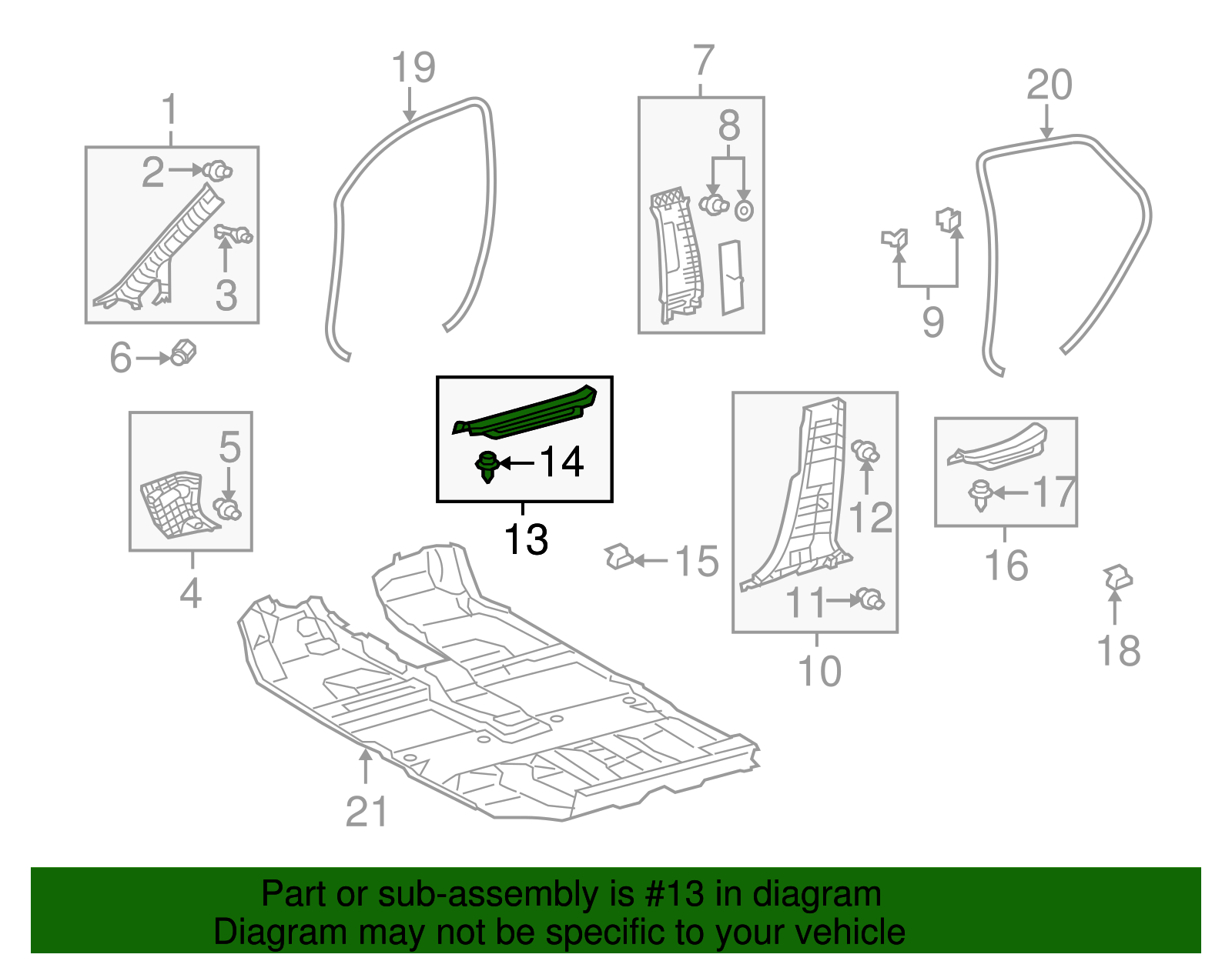 67910-0E020-A0 - Front Sill Plate - 2010-2015 Lexus | My L Parts
