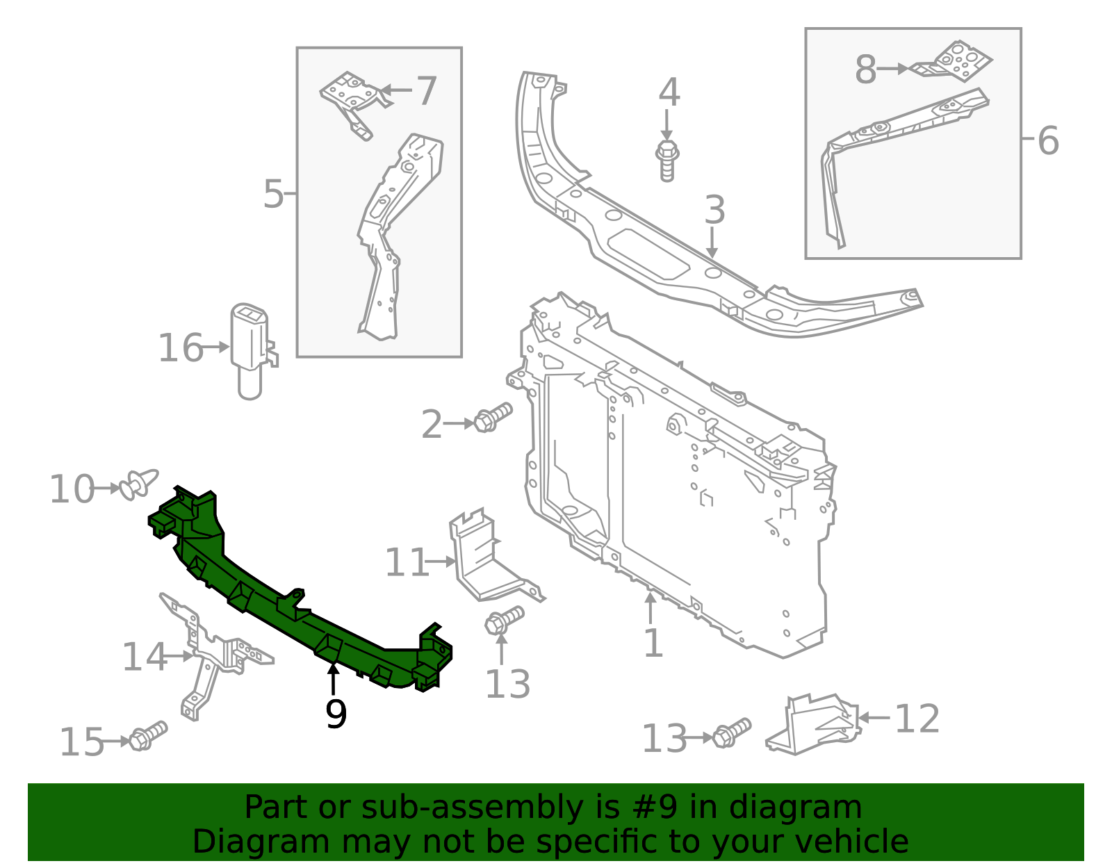 KD45-50-1C0 - Radiator Support Air Deflector 2013-2016 Mazda CX-5 ...