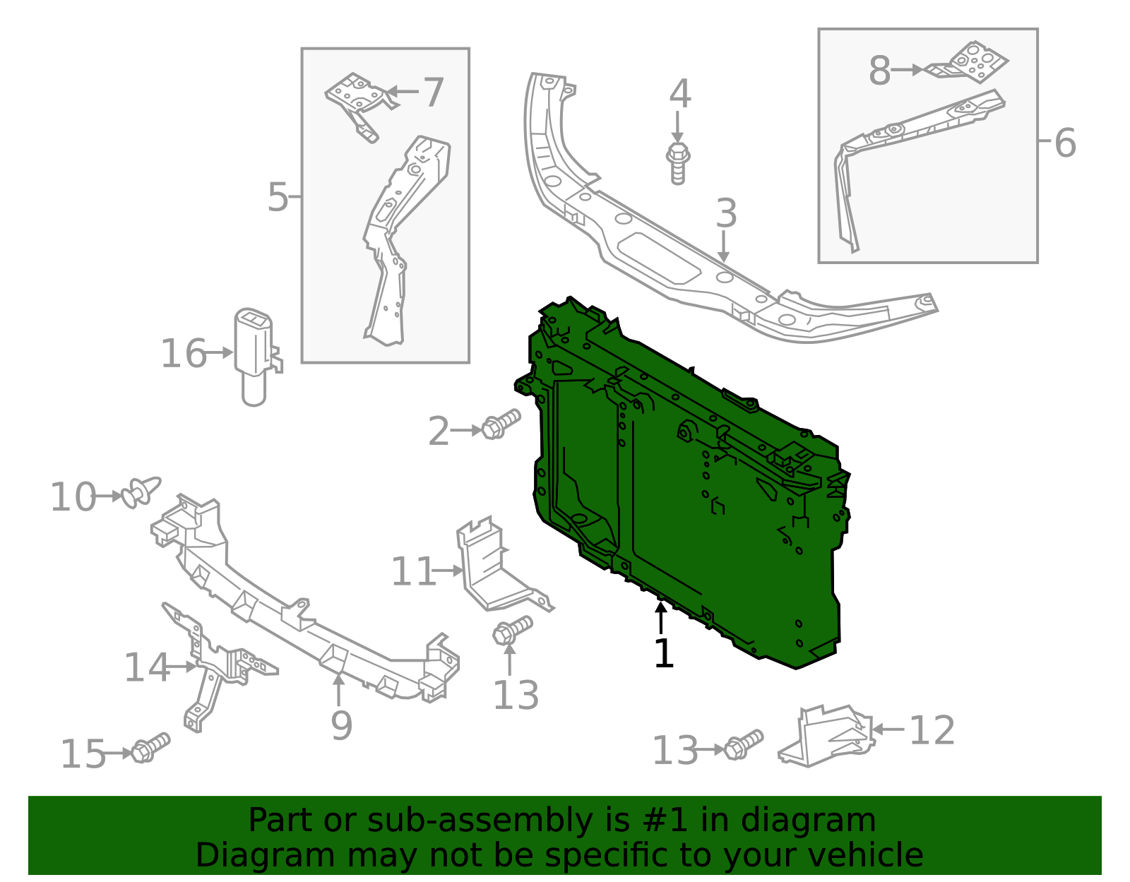 KD53-53-110A - Radiator Support Panel Mazda Parts.US