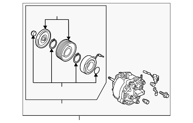 7813A969 - A/C Compressor 2014-2019 Mitsubishi | Official Mitsubishi ...