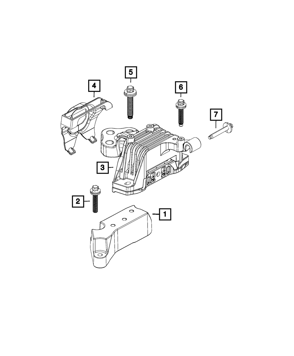 68245568AA - Transmission Mount Isolator 2015-2017 Chrysler 200 | The ...