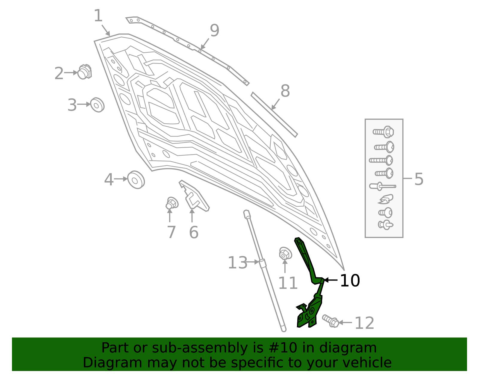 4KE-823-302 - Hinge 2019-2025 Audi | Audi OEM Parts Guy
