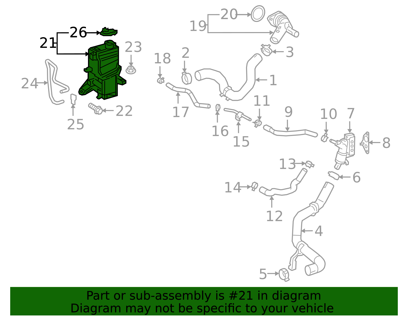 2019-2025 Toyota Expansion Tank 16470-F0020 | Toyota Parts Center