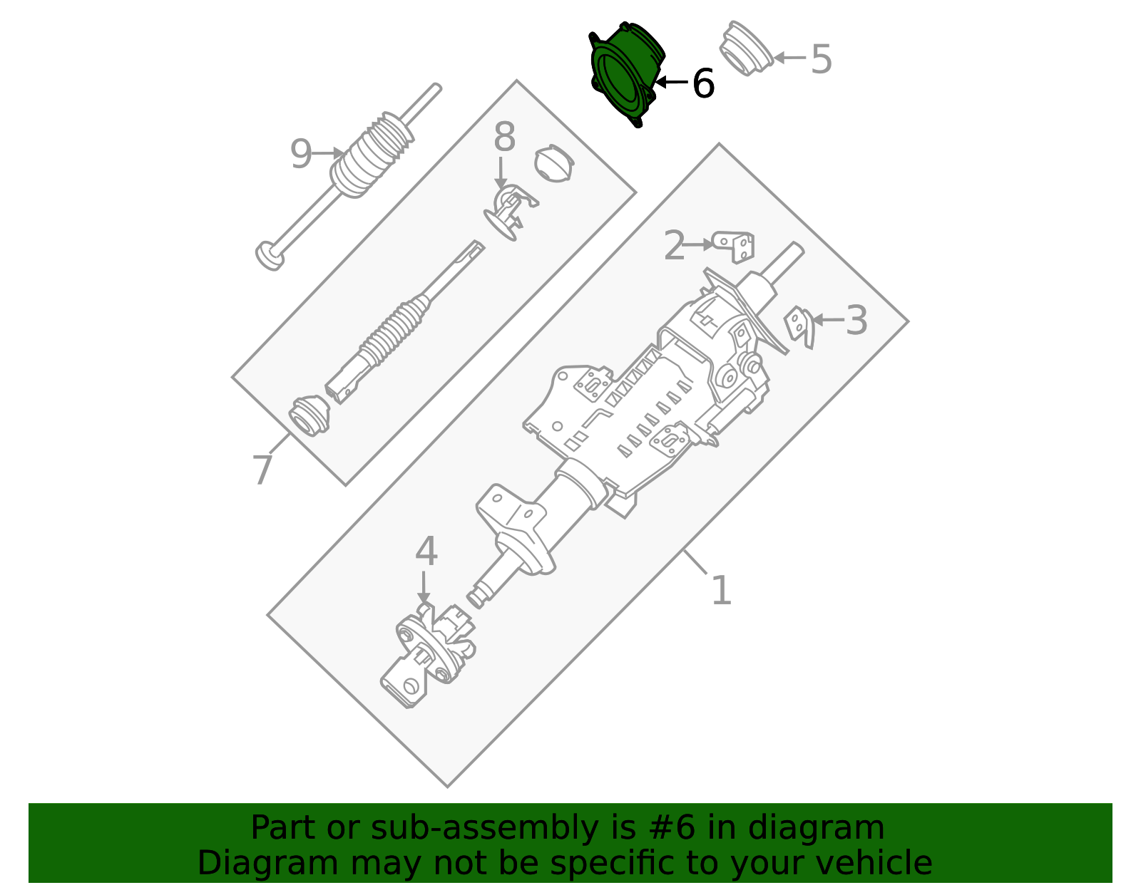 48950-EA000 - High-Quality Steering Coupling Boot for 2005-2025 Nissan ...