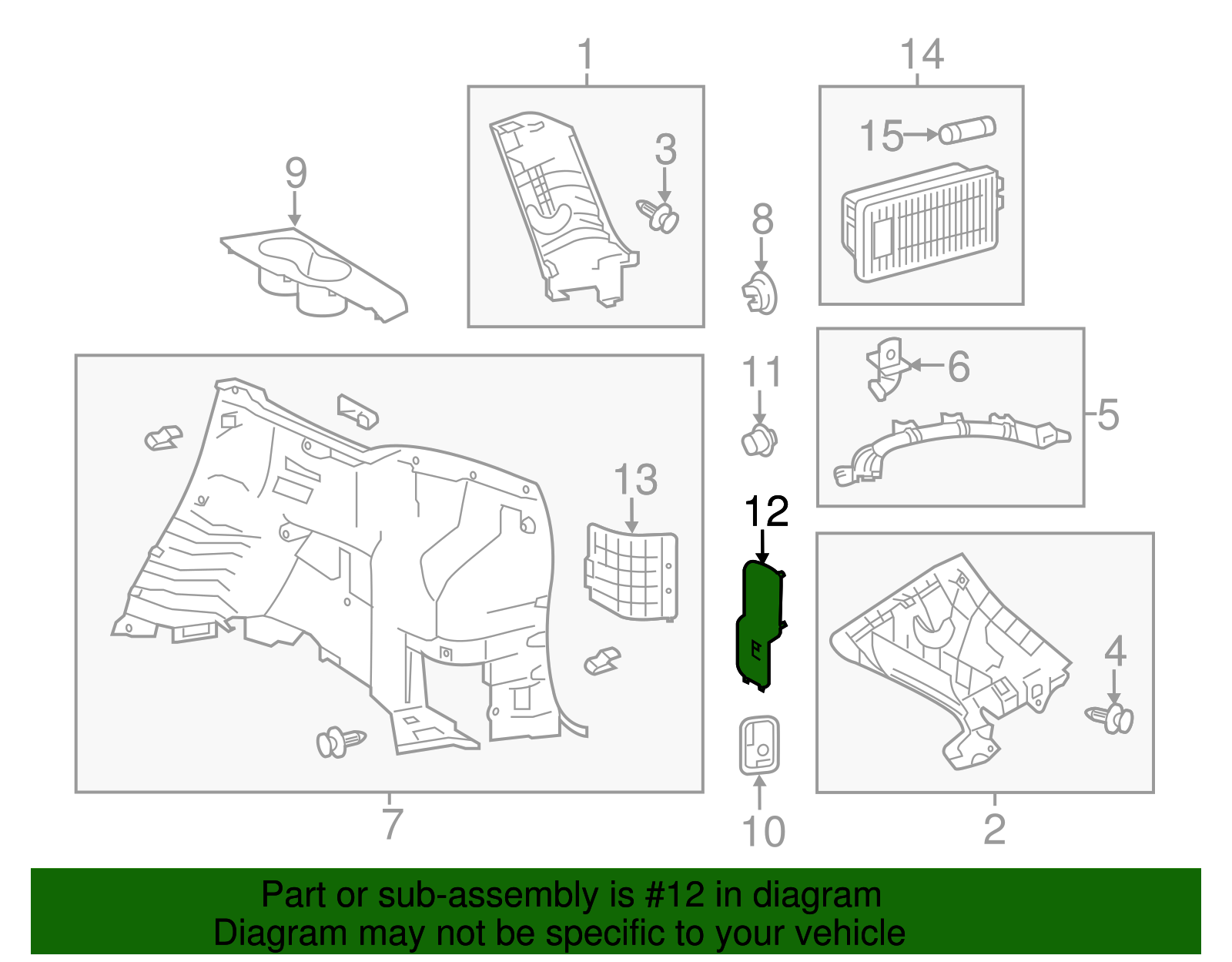 64735-0E010-A0 - Hole Cover - 2014-2019 Toyota Highlander | OEM Genuine ...