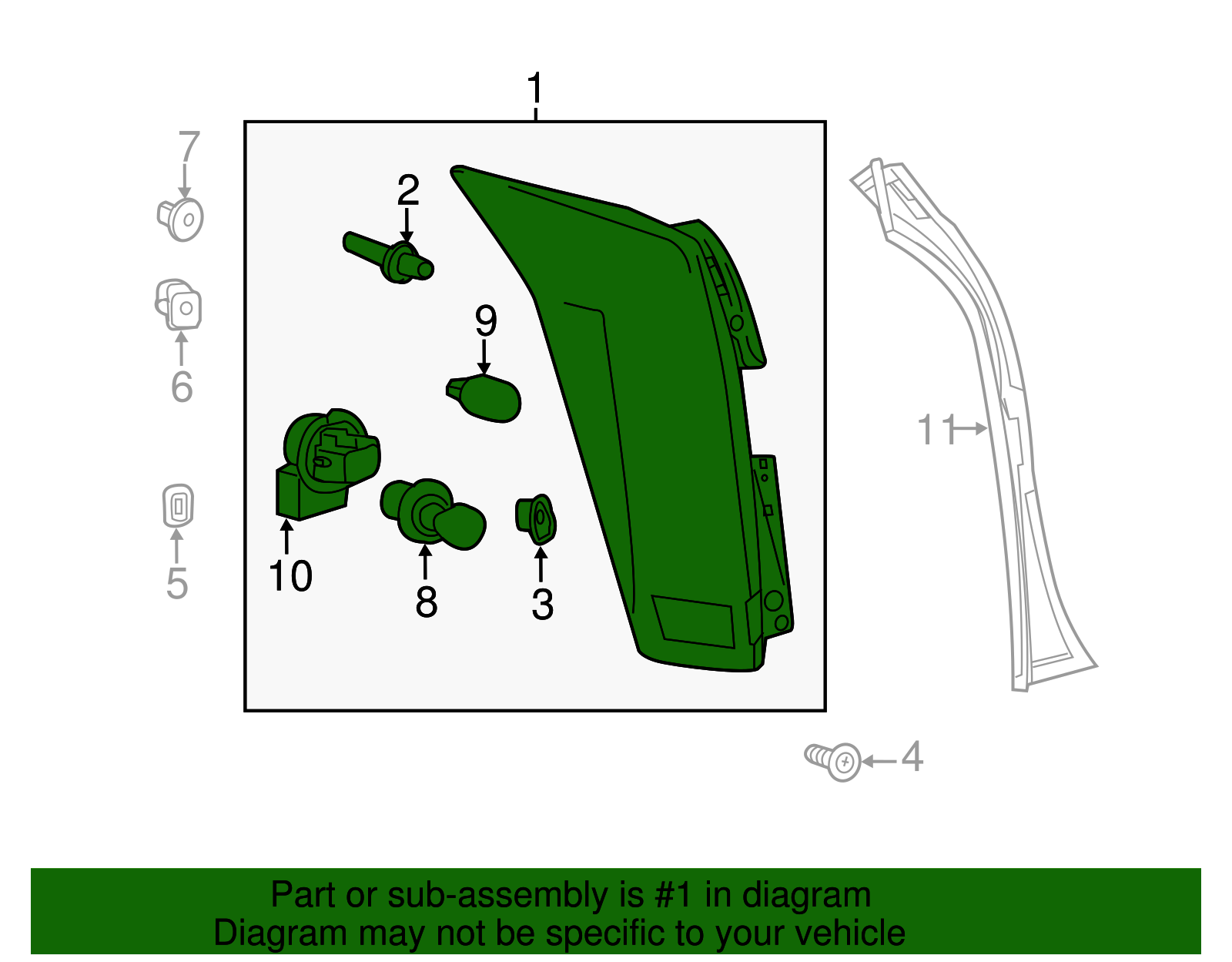 22774014 - OEM GM Tail Lamp Assy | GMPartsCenter.net | GM Parts Center