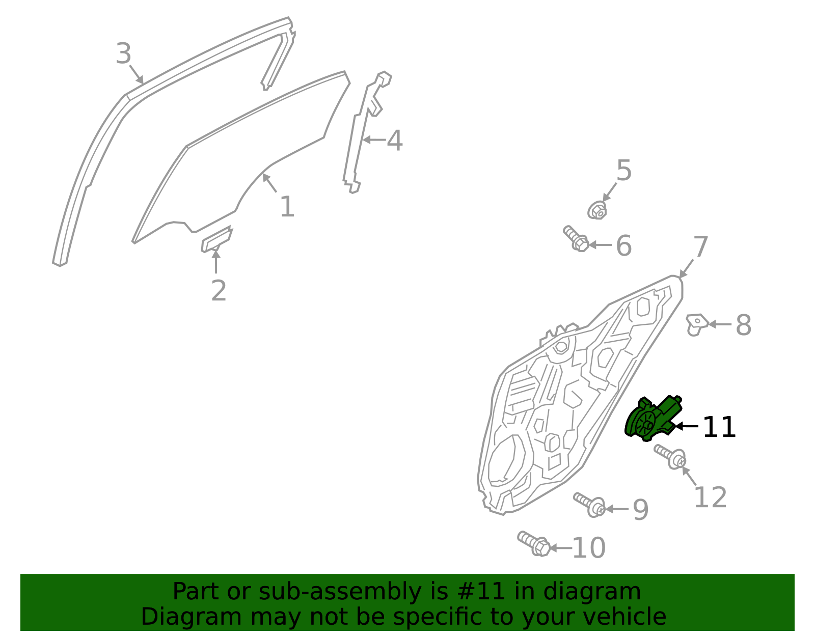2019-2024 Kia Forte Window Motor 83450-M6010 | Kia Parts Online