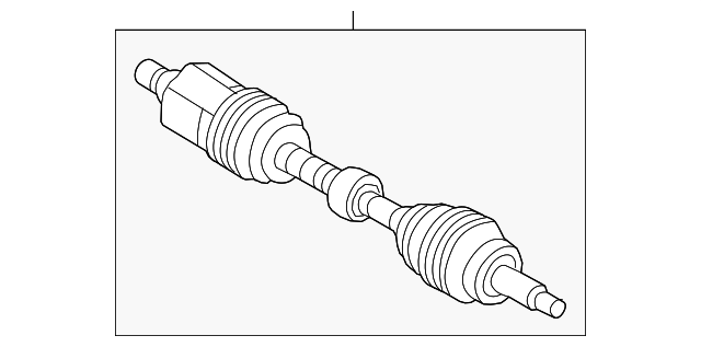 2013-2016 Hyundai Santa Fe Axle Assembly 49500-2W400 | OEM Parts Online
