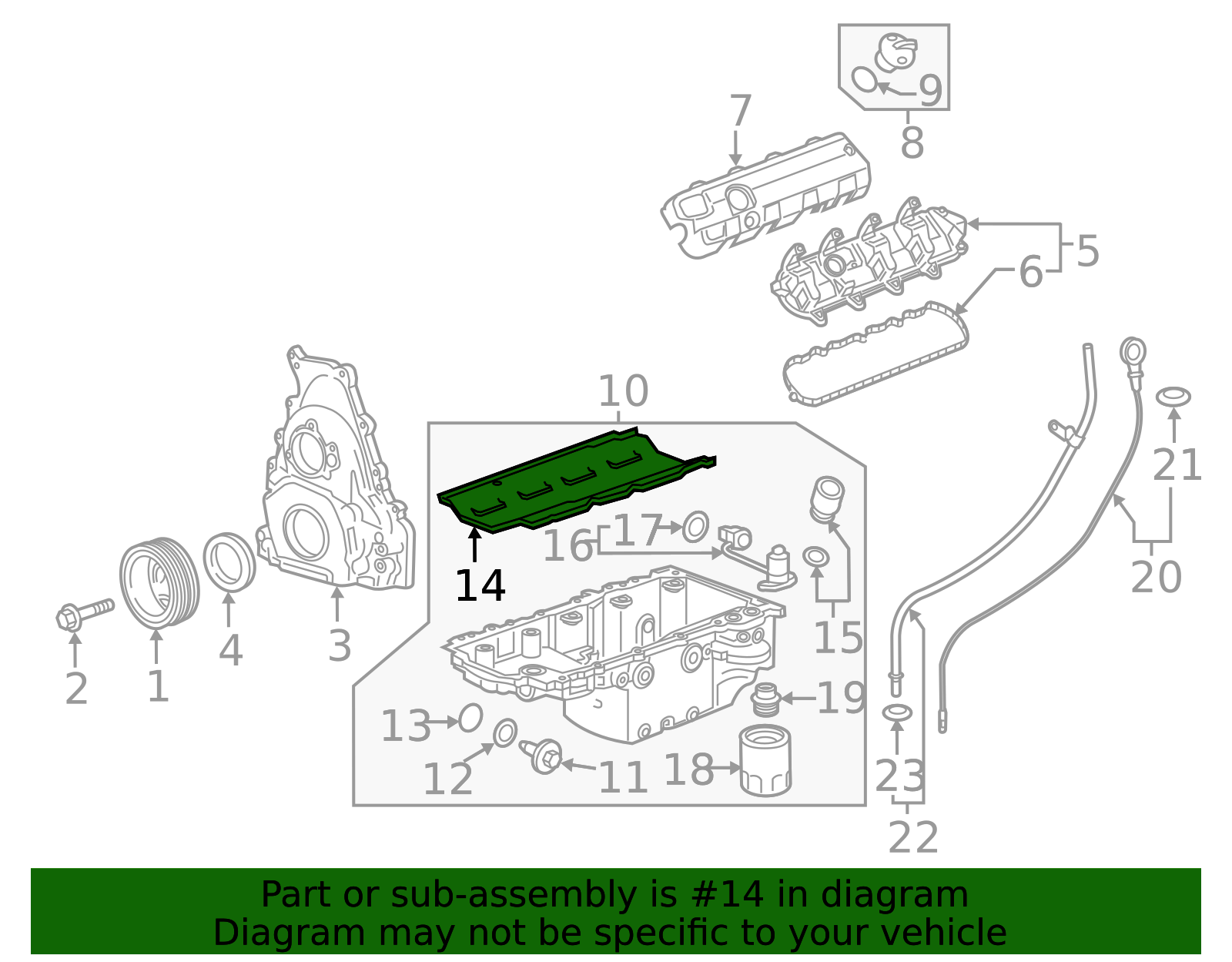 Engine Crankshaft Oil Deflector 12644848 | Applegate Chevrolet Parts