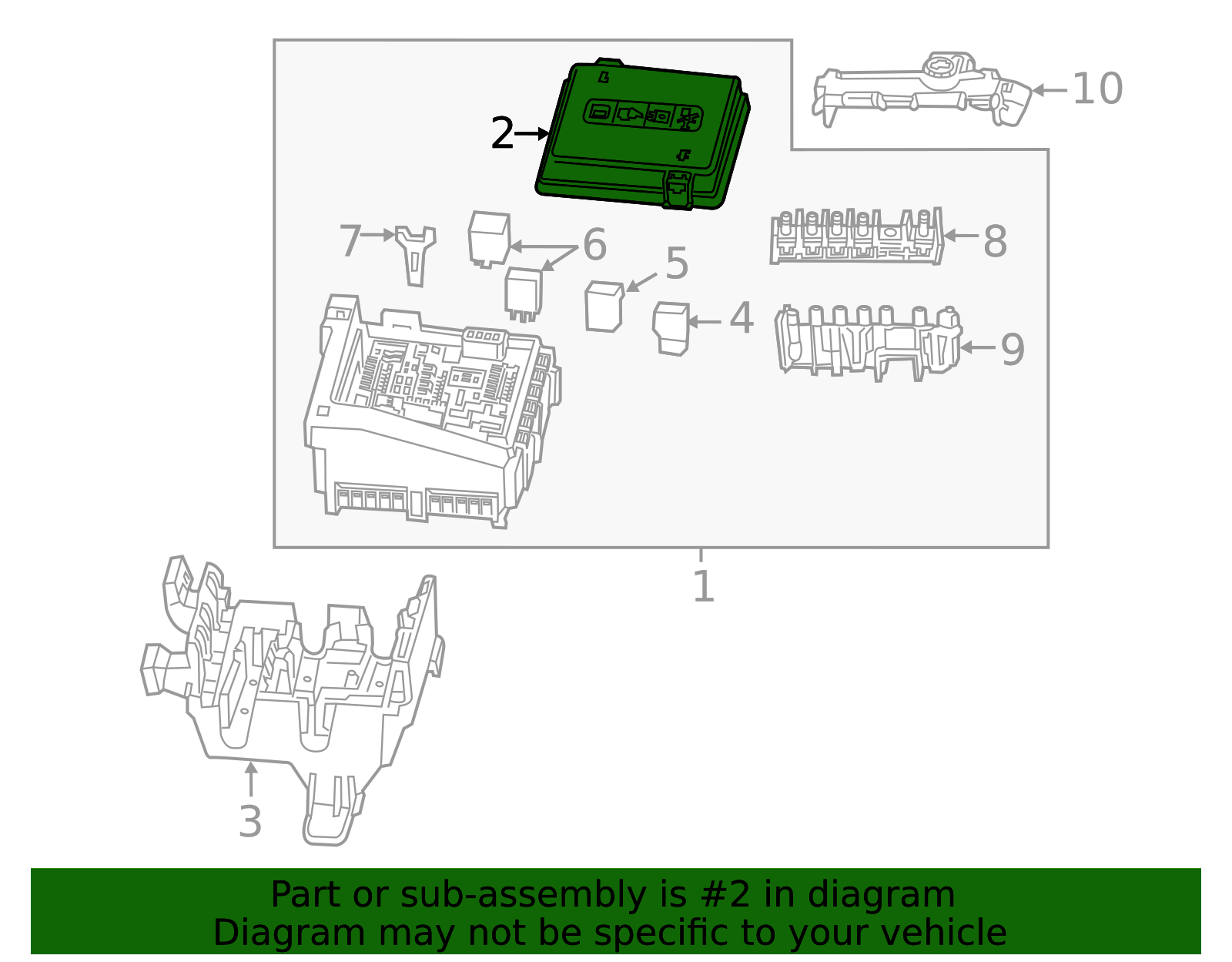 2019-2024 Chevrolet Camaro Fuse Box Cover 85136924 | Parts McElveen