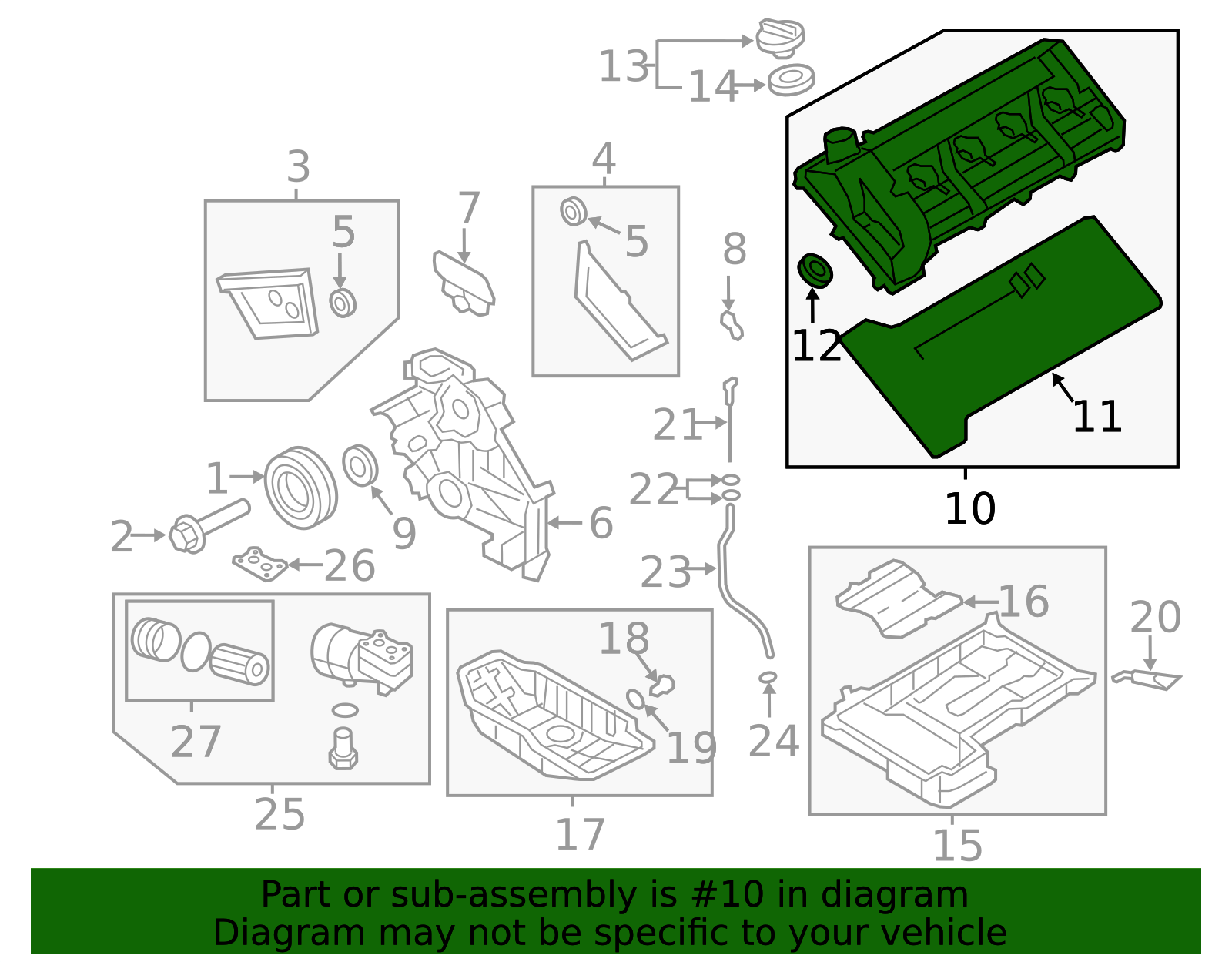 2009-2012 Hyundai Valve Cover 22410-3F300 | MotorMotor