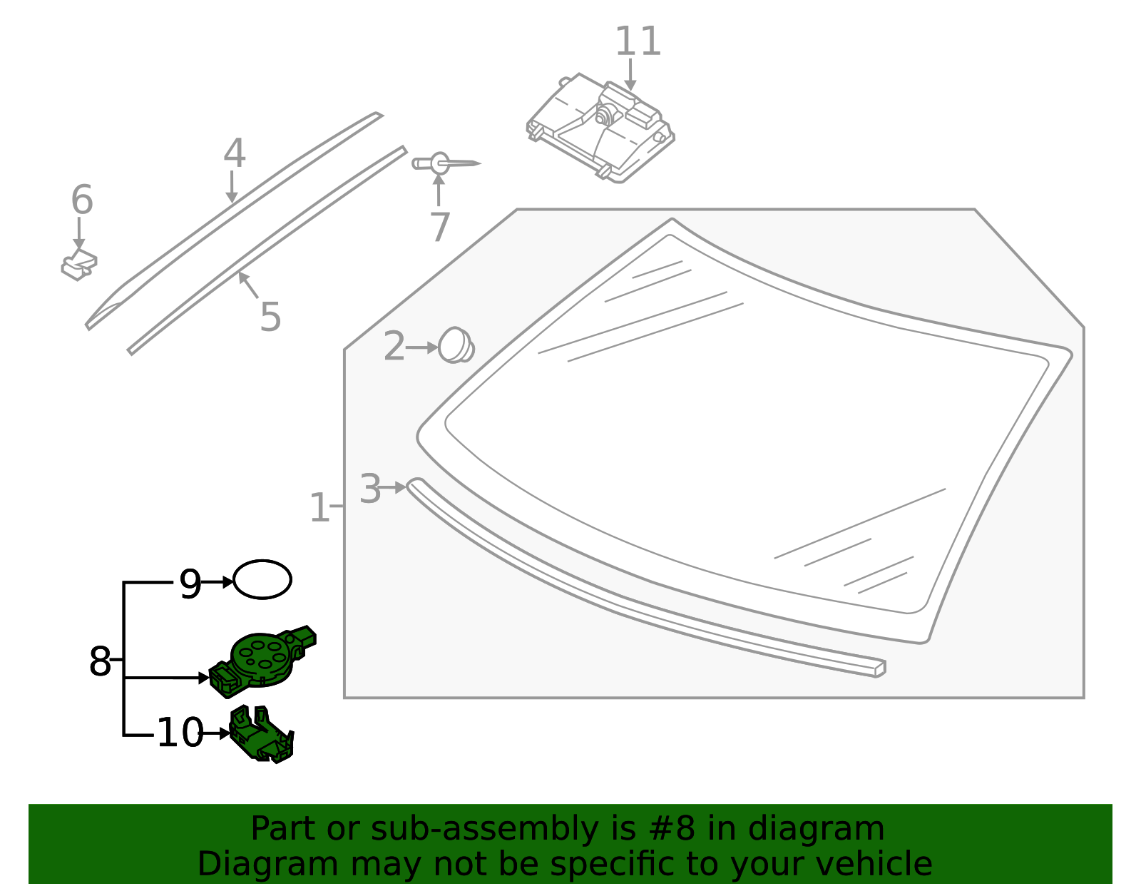 Rain Sensor 81D-955-555-A | VW Direct Auto Parts
