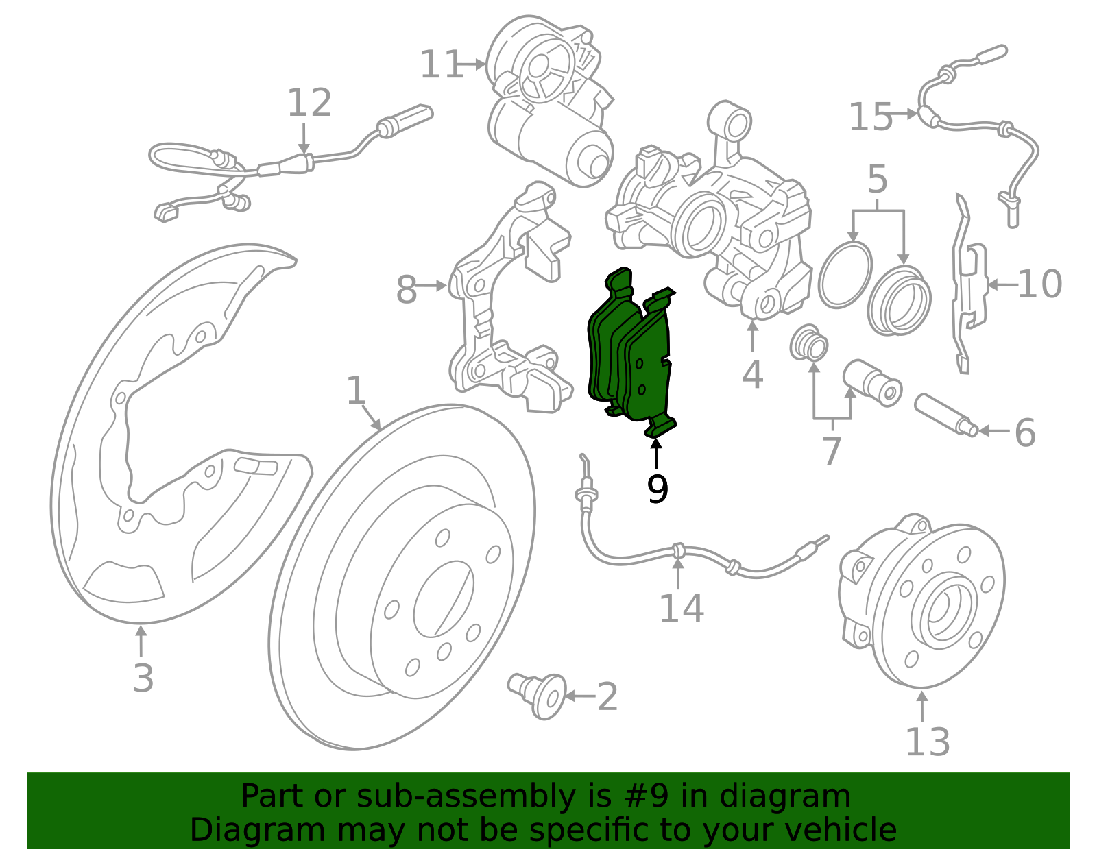 2019-2024 BMW Brake Pads Rear 34-20-6-885-600 | OEM BMW Parts USA