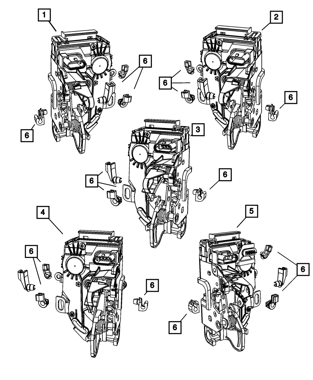 68071881AC - Front Door Latch, Left 2011-2026 Ram | The Official Mopar ...