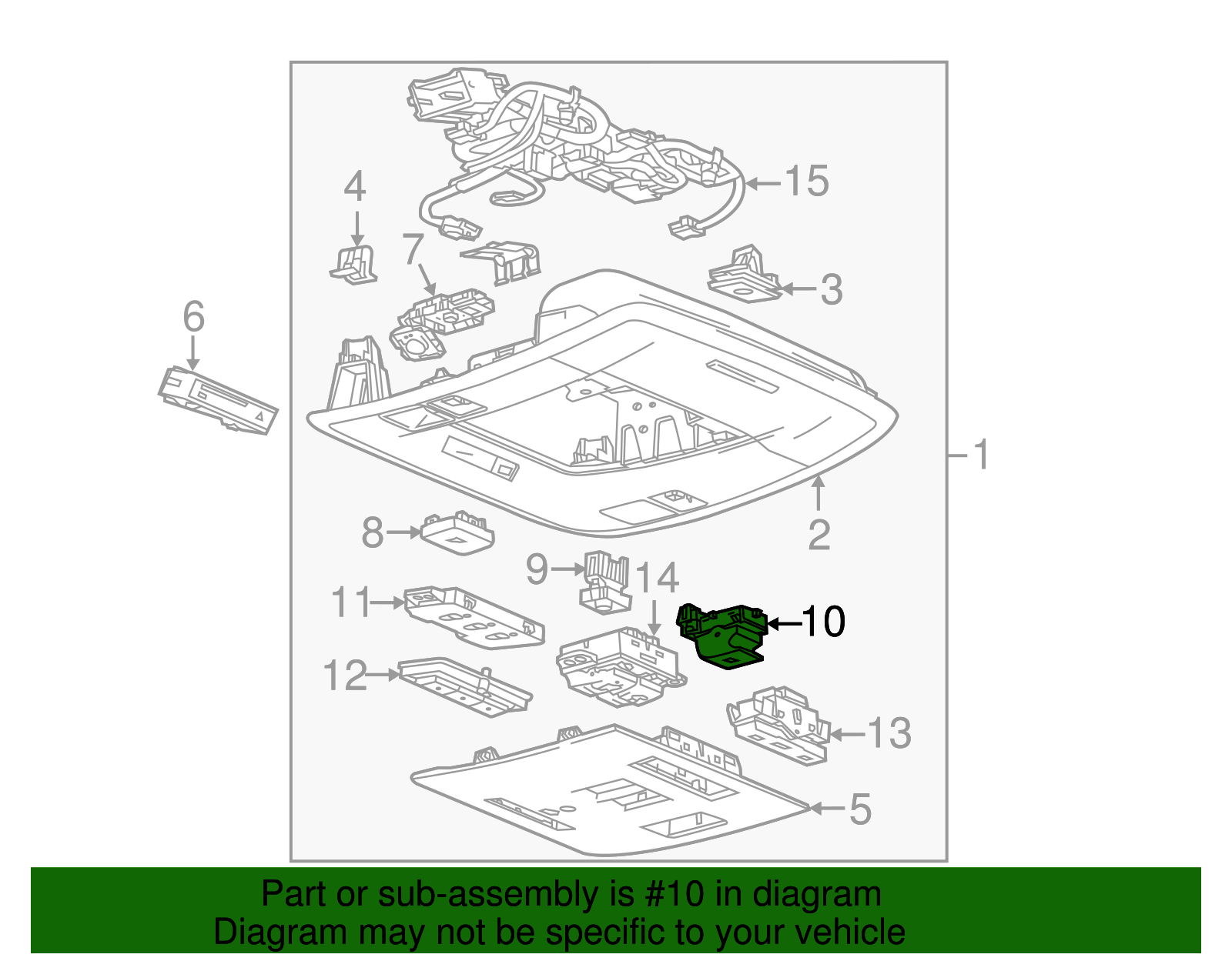 2006-2021 GM Ebony Door Window Switch 22895545 GM | GMPartsDirect.com