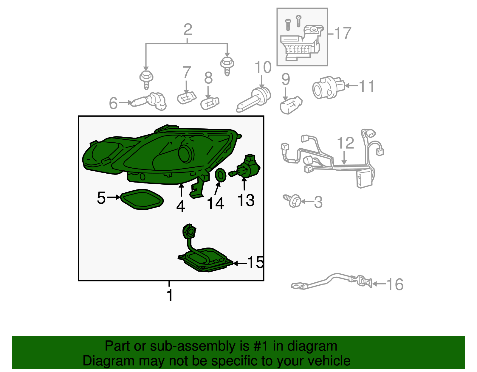 2007-2011 Lexus Composite Assembly 81070-30B62 | OEM Parts Online