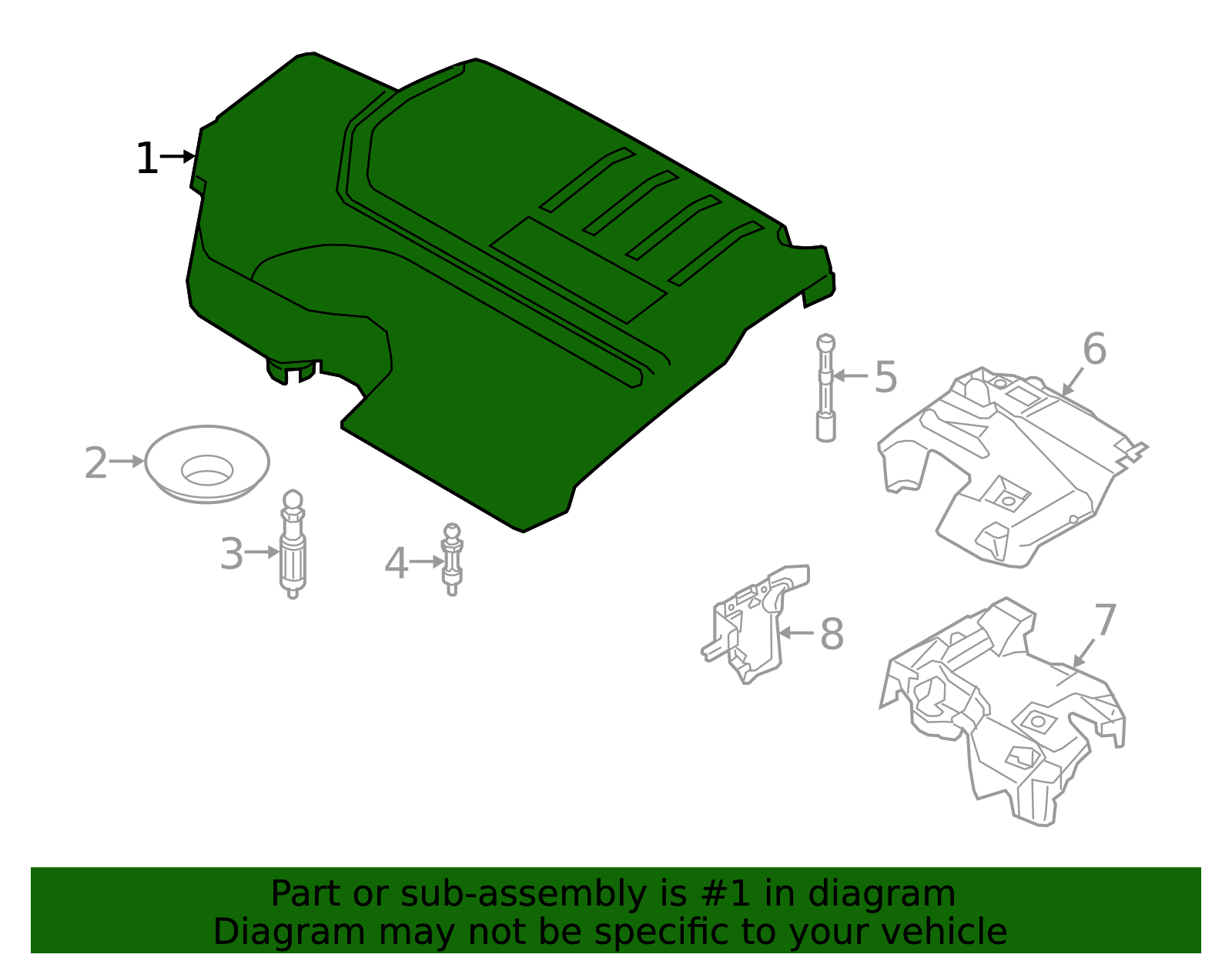 2018-2023 Land Rover | Engine Cover | LR174497 | Express Land Rover Parts