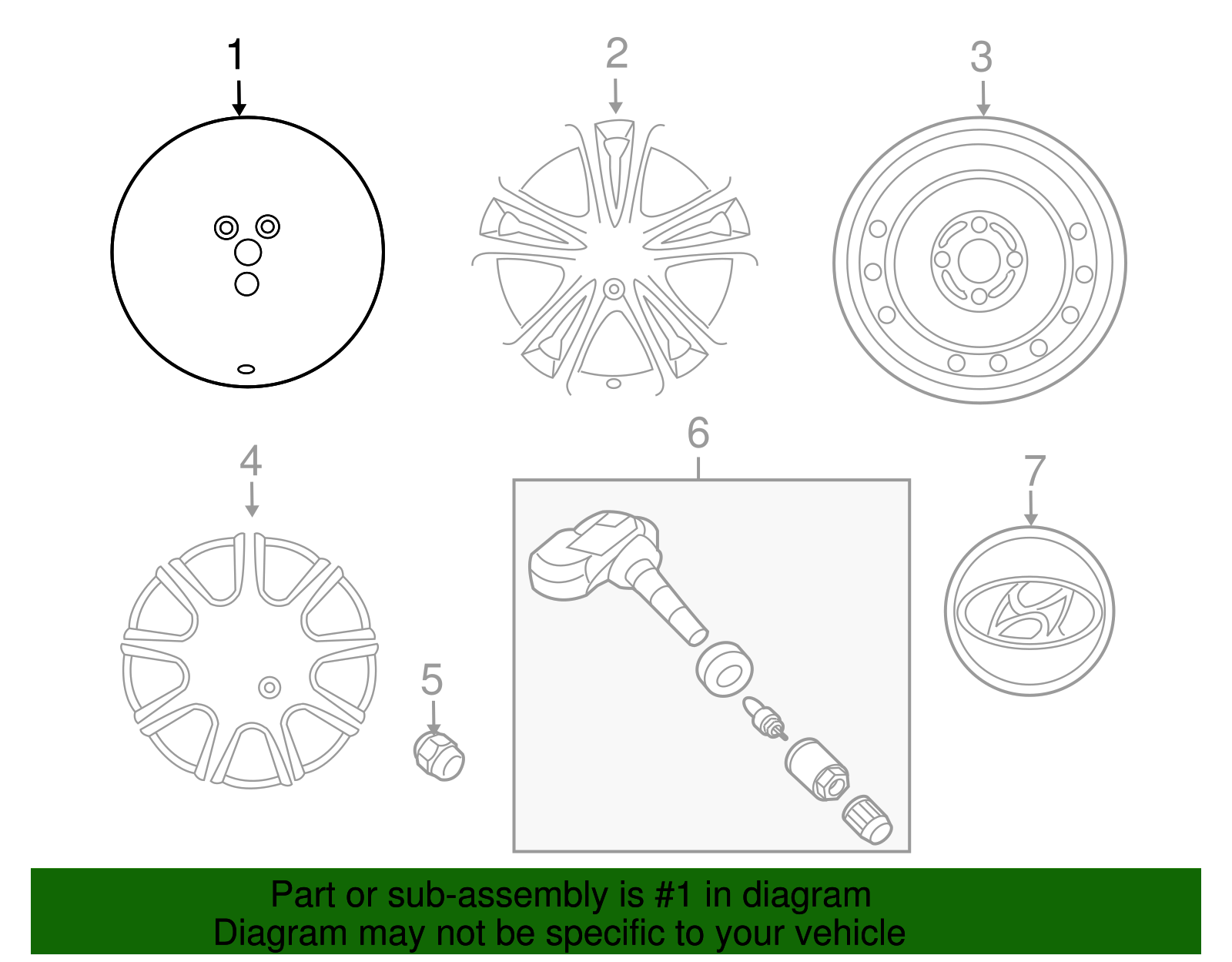 2010-2012 Hyundai Genesis Coupe Wheel, Alloy 52910-2M020 | OEM Parts Online