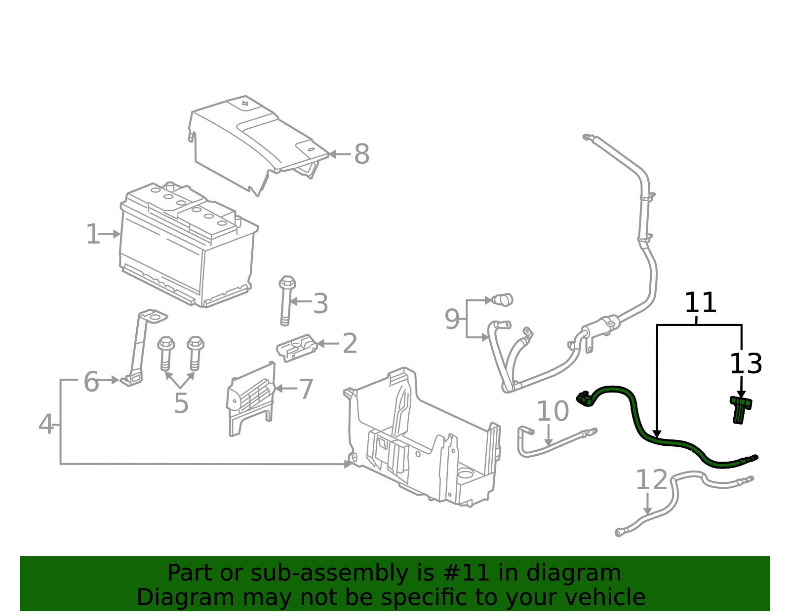 23133669 - 2013-2016 GM - Negative Battery Cable | Partners Chevy