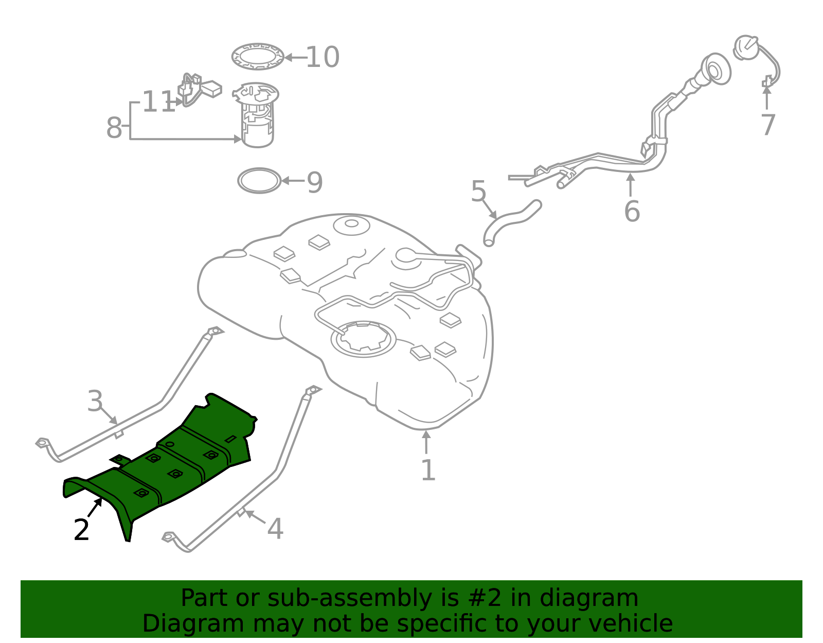 2019-2025 Nissan Altima Tank Shield 17285-6CA0B | Temecula Nissan Parts
