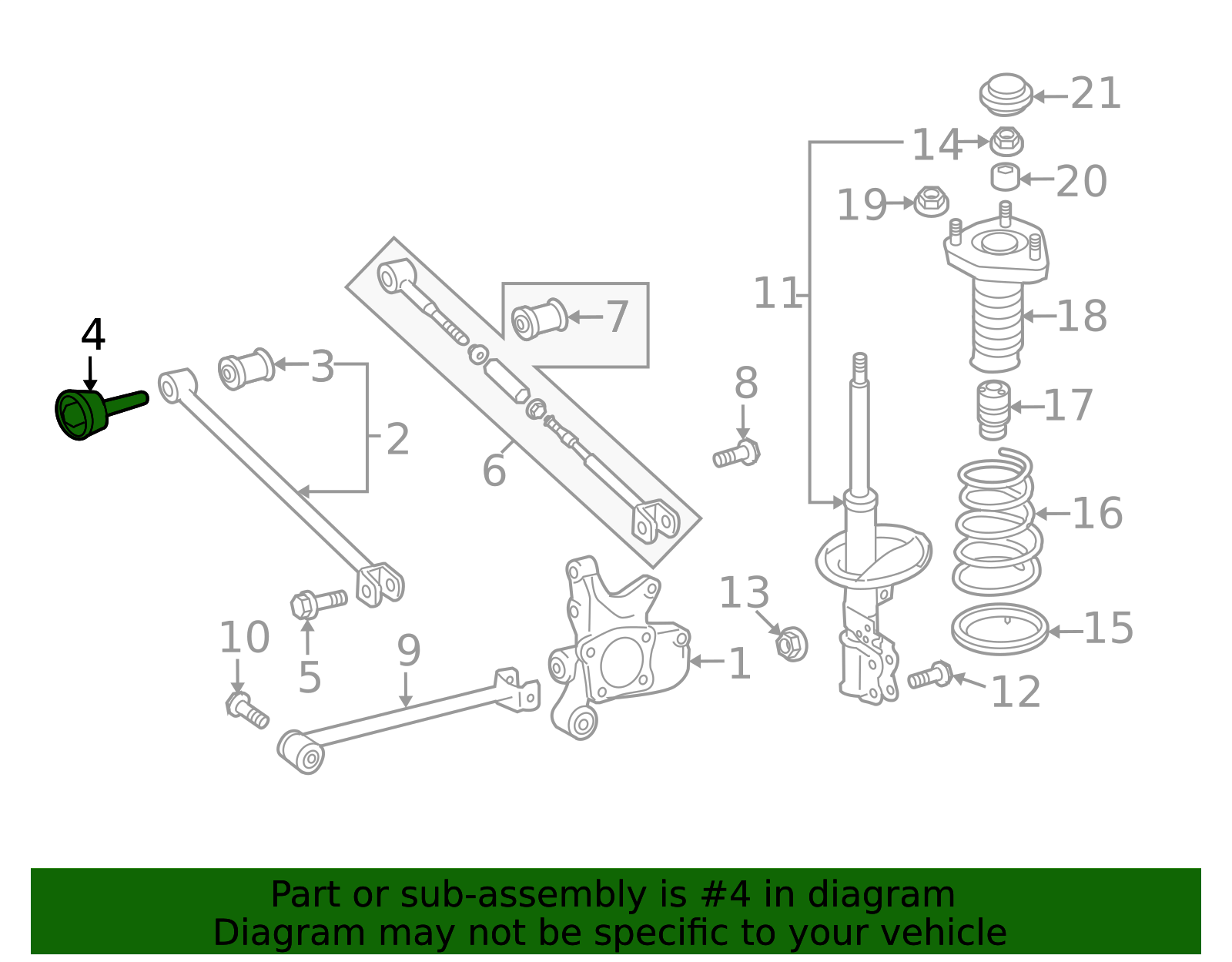 2004-2015 Toyota Bolt(For Rear Suspension Arm) 90119-A0015 | Toyota ...