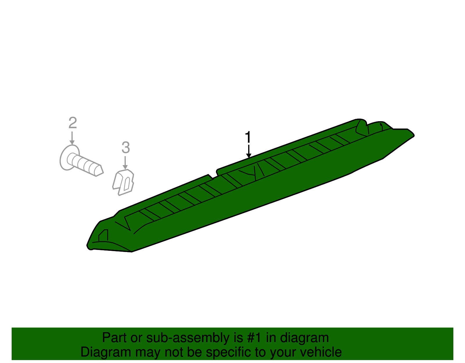 2018-2024 GM High Mount Stop Lamp 84288065 | GM Parts Center