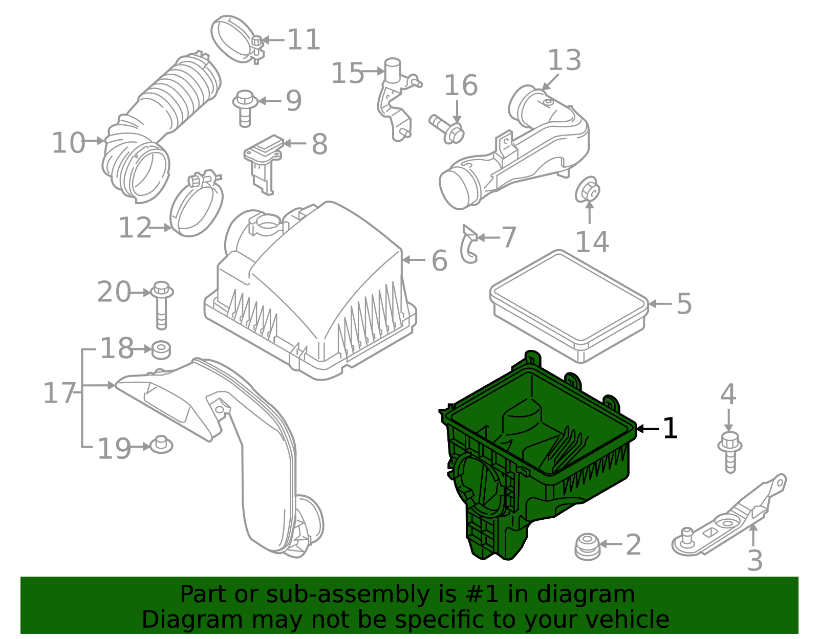 PY52-13-3AY - Air Filter Housing 2025 Mazda CX-50 | Mazda Parts.US