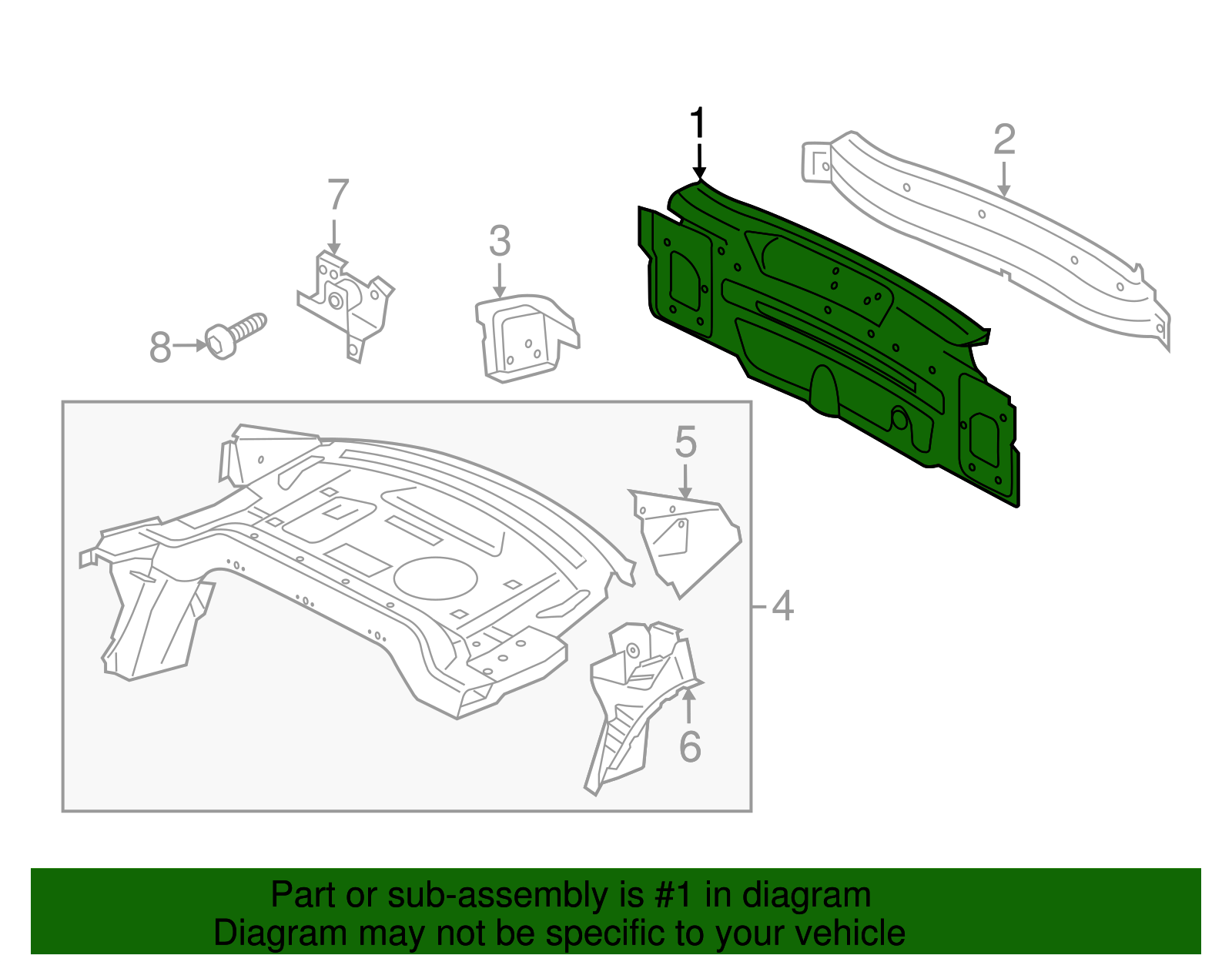 4G5-813-331 - Rear Body Panel 2012-2018 Audi | Audi OEM Parts