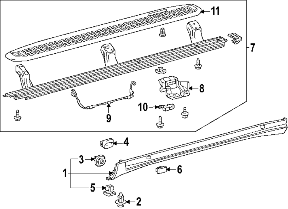 75850-60080 - 2024 Toyota Land Cruiser - Rocker Molding | Toyota Parts ...
