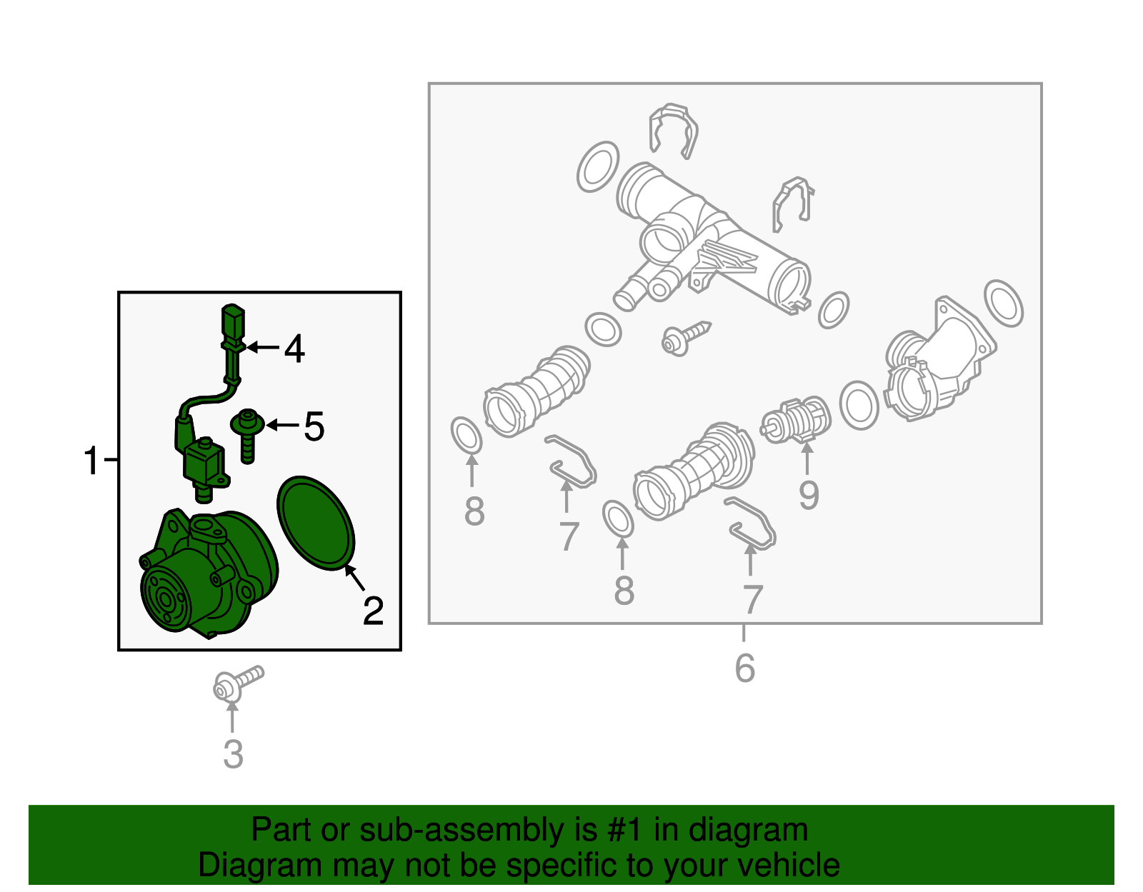 04L-121-011-N - Water Pump Assembly 2015 Volkswagen | Wolfsburg Parts ...