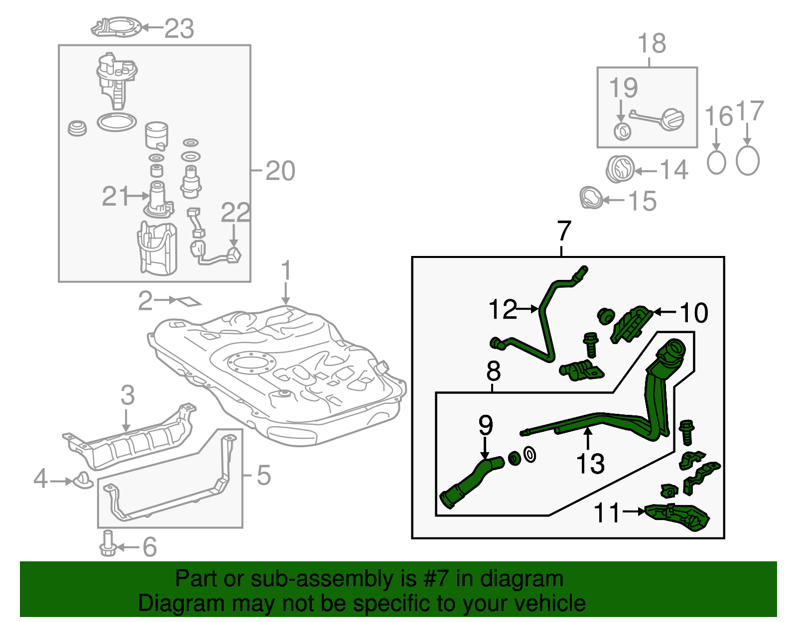 2013-2018 Toyota Avalon 2013-2018 Toyota Avalon - Filler Assembly 77210 ...