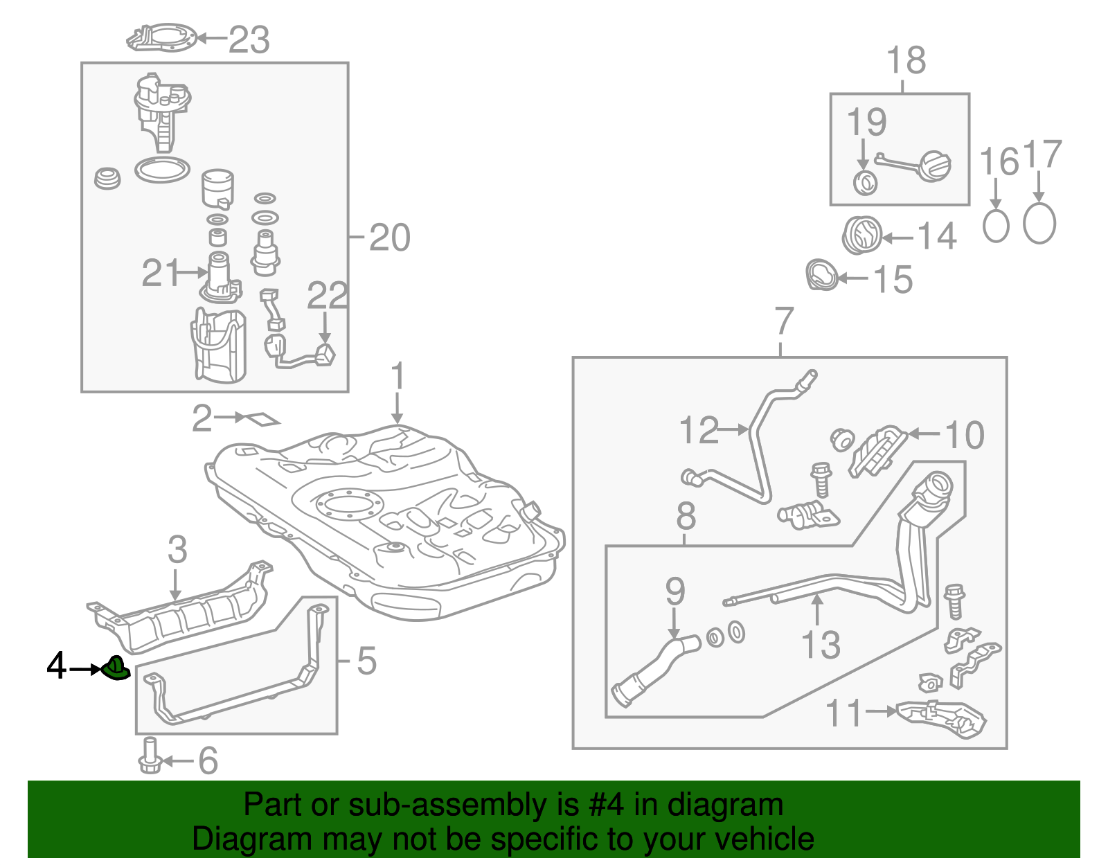 2000-2018 Toyota Tank Shield Clip 77299-06070 | Toyota Parts Center