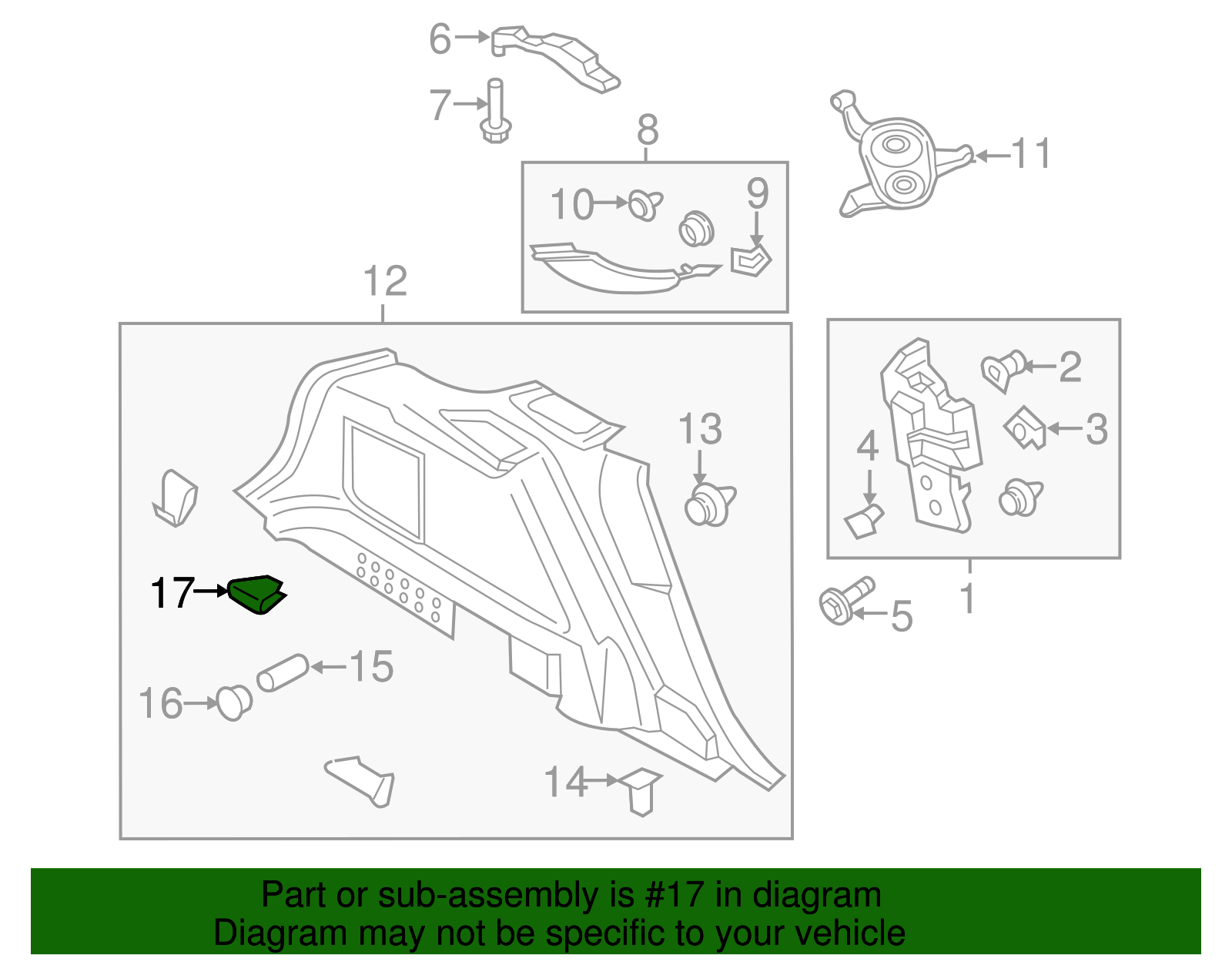 2016-2023 Lincoln | Seat Switch | FA1Z-14C715-AA | Walls' Ford Parts