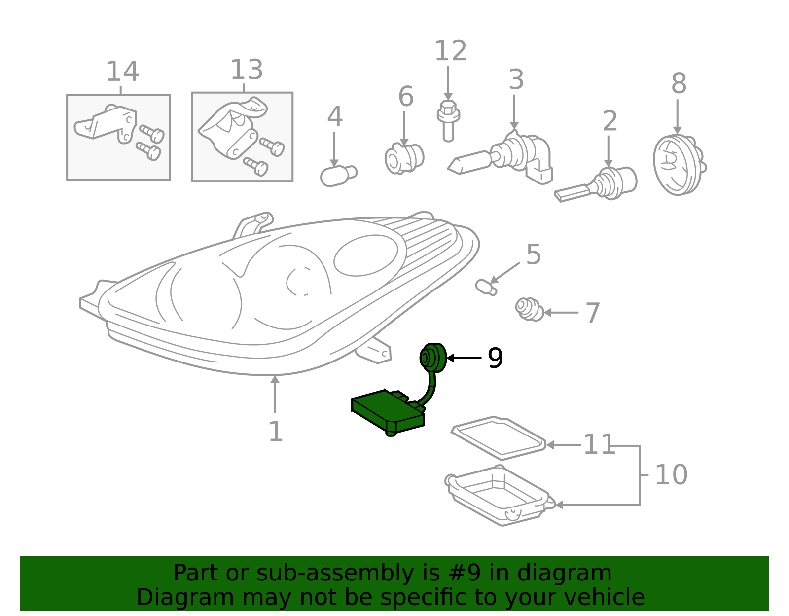 81107-33460 - High-Quality Headlight Control Module for 2002-2004 Lexus ...