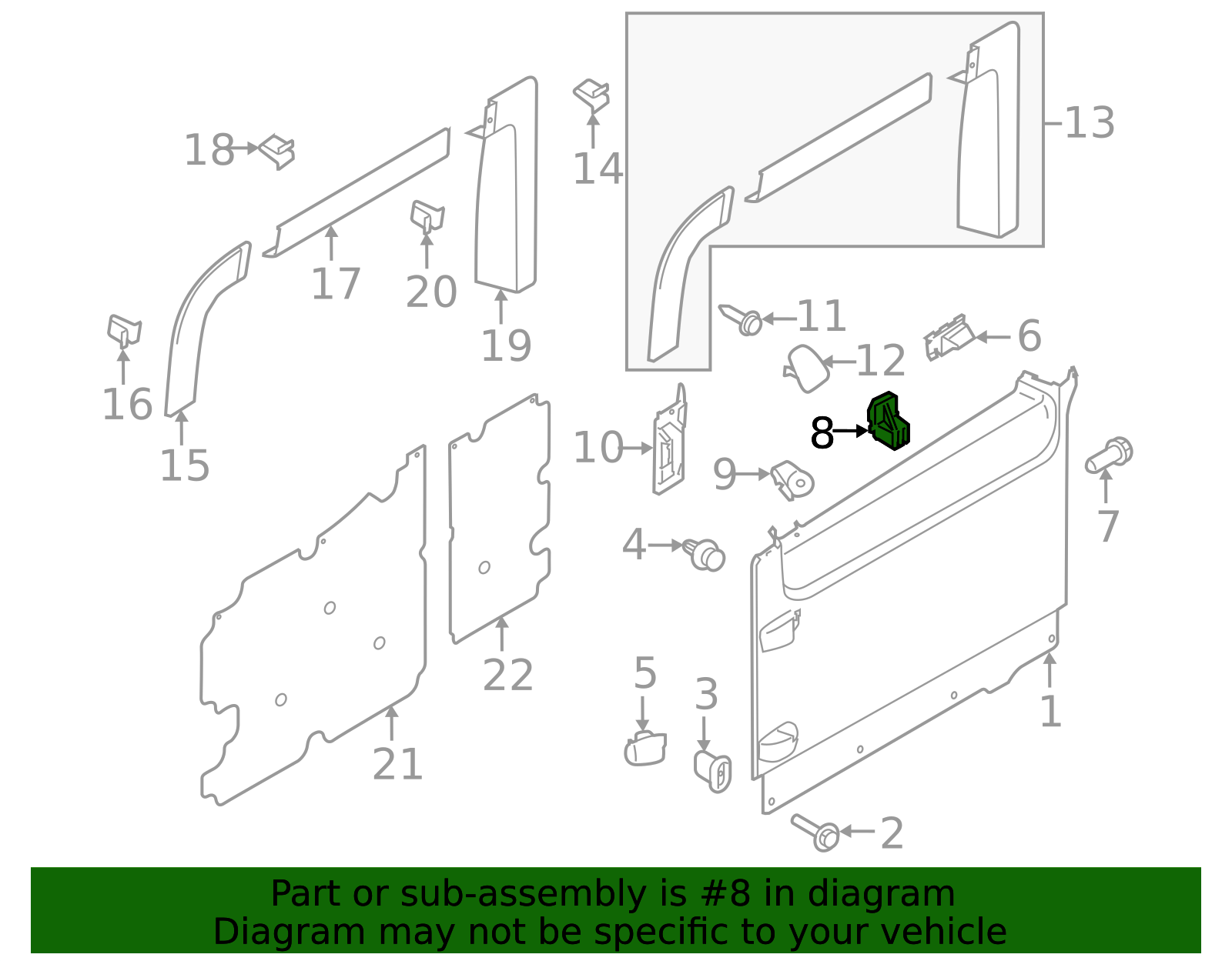 2014-2025 Ford Door Trim Panel Retainer Nut -W712709-S300 | TascaParts.com