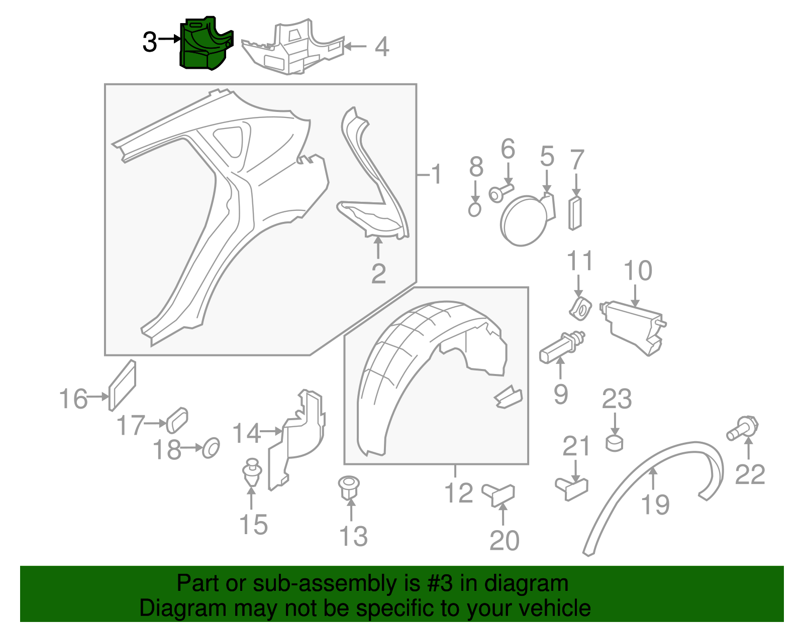 2008-2017 Infiniti Rear Pillar 77641-1BA0A | Faulkner Infiniti of ...