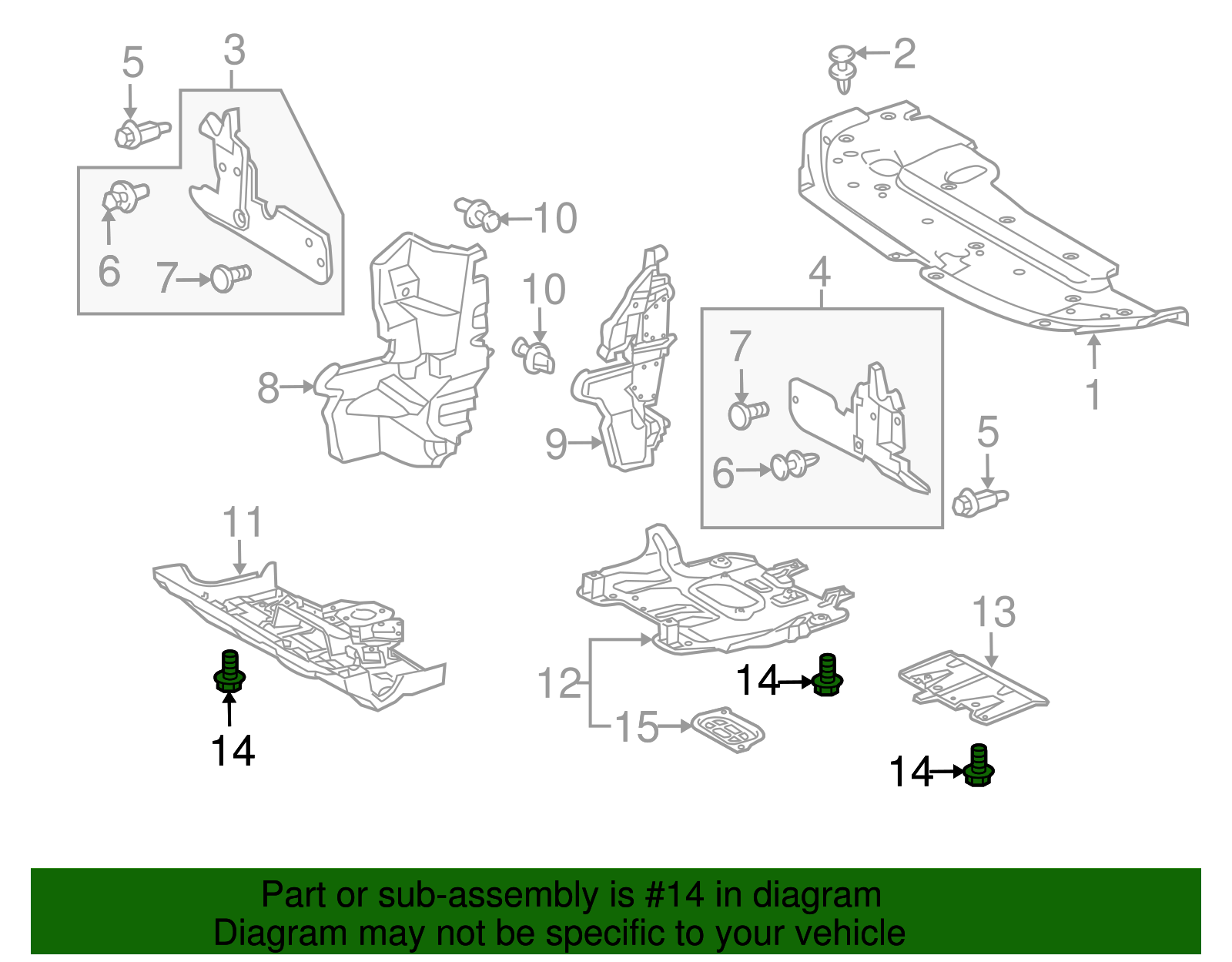 2010-2023 Lexus GX460 Under Cover Bolt 90080-11373 | OEM Parts Online