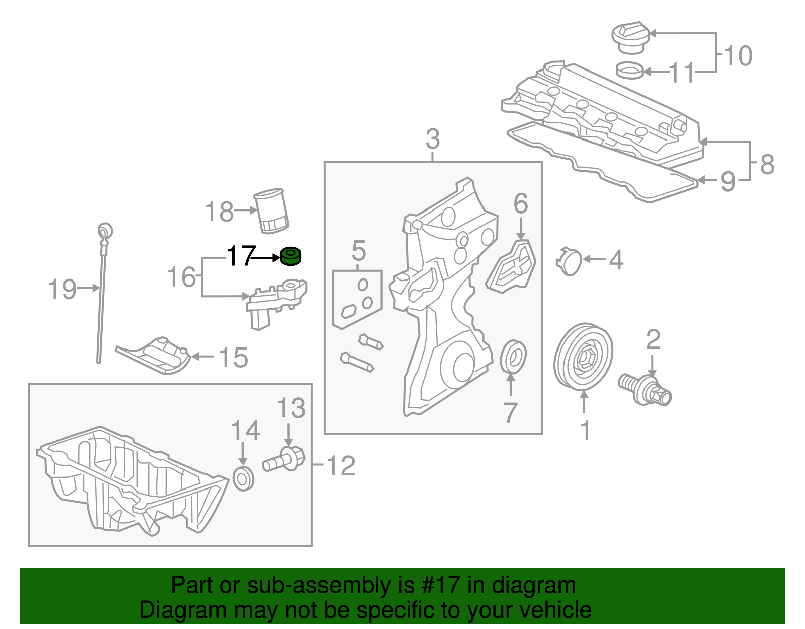 15221-RNA-A01 - Oil Filter Housing Seal 2006-2022 Honda | Honda Parts ...