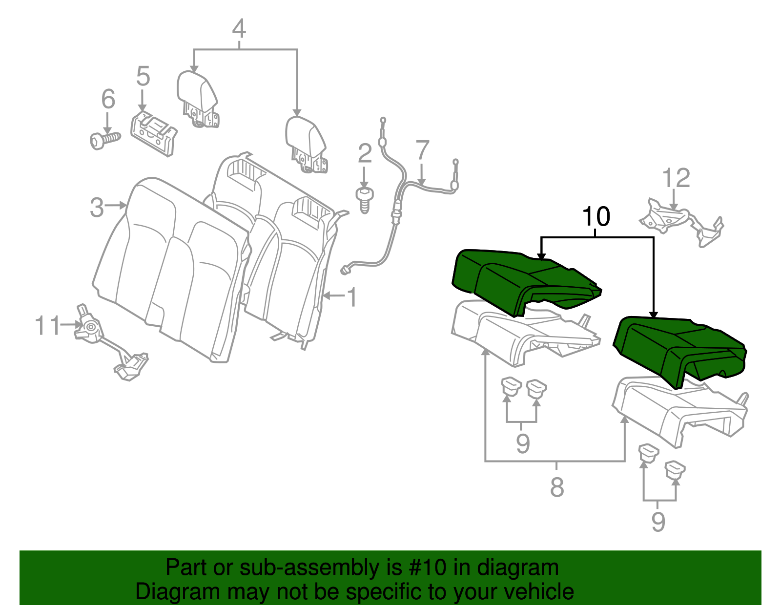 71076-53161-A1 - Seat Cover - 2014-2015 Lexus | My L Parts