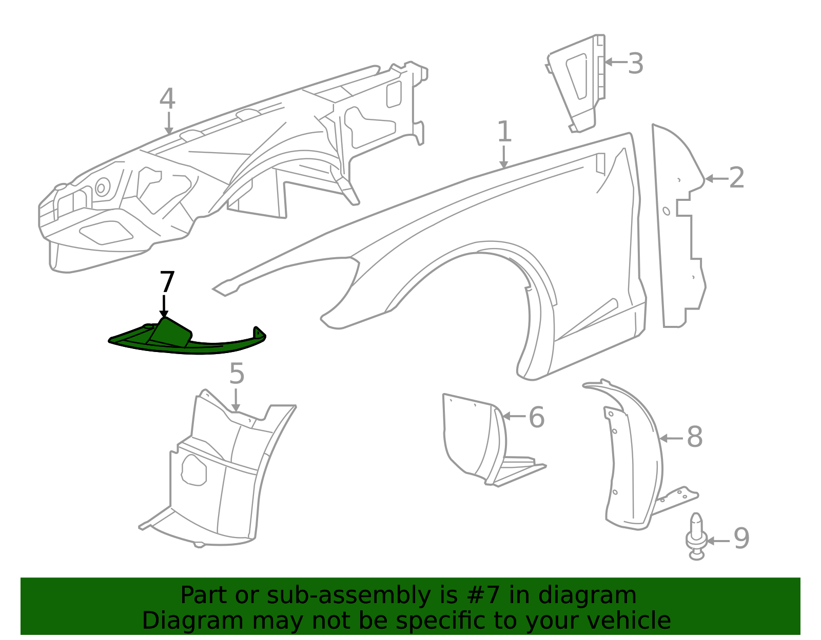 15252929 - High-Quality Driver Side Engine Compartment Extension Panel ...